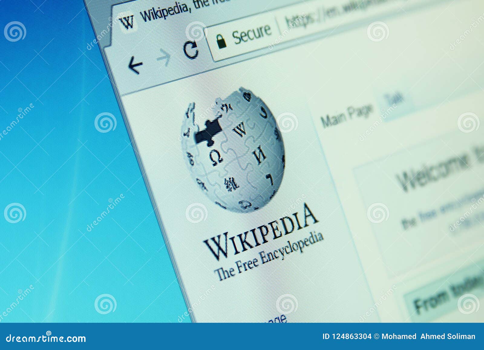 Sito Web di Wikipedia immagine stock editoriale. Immagine di website ...