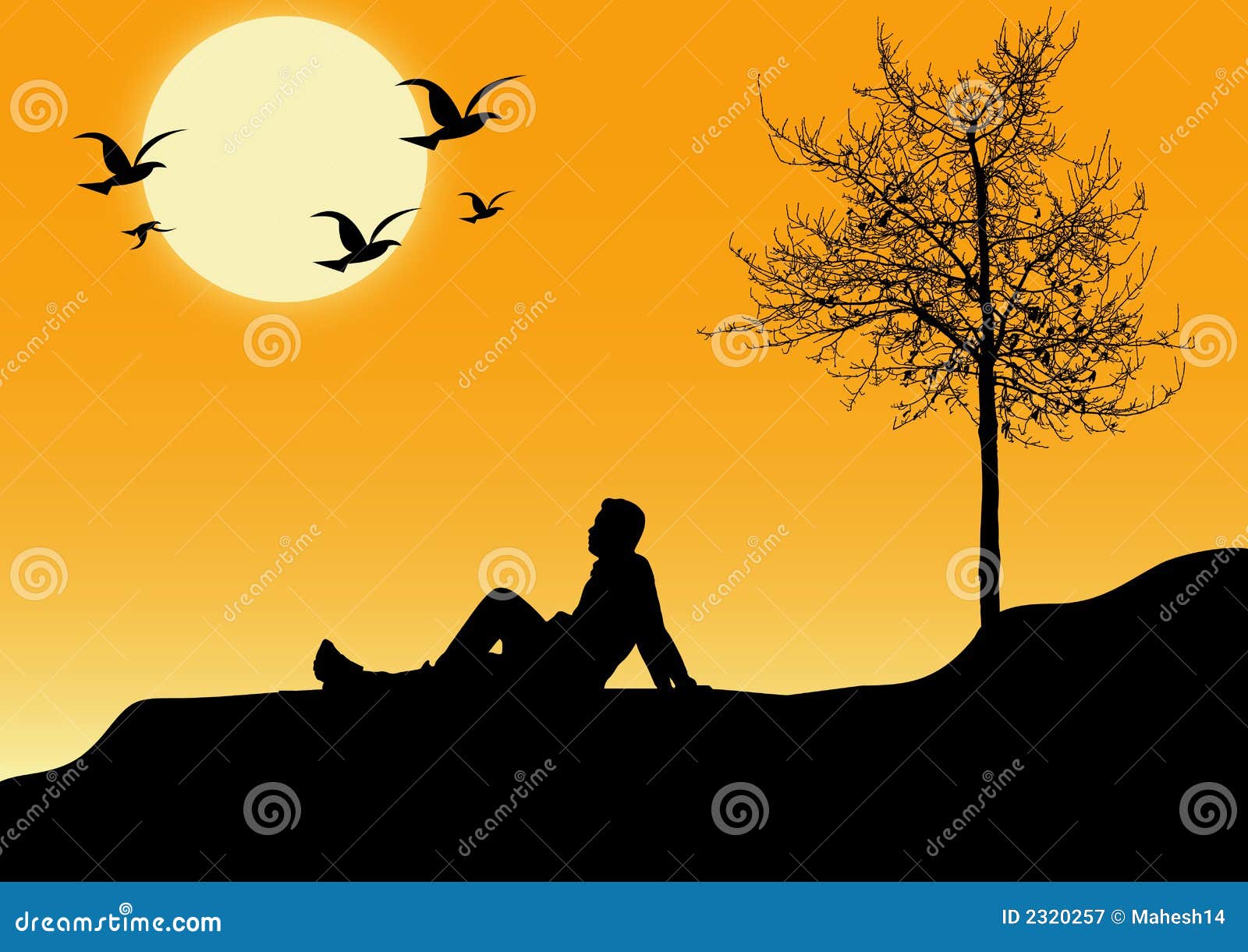 Think Alone At Midnight. Men Who Endure Loneliness. A Man Who Has ...