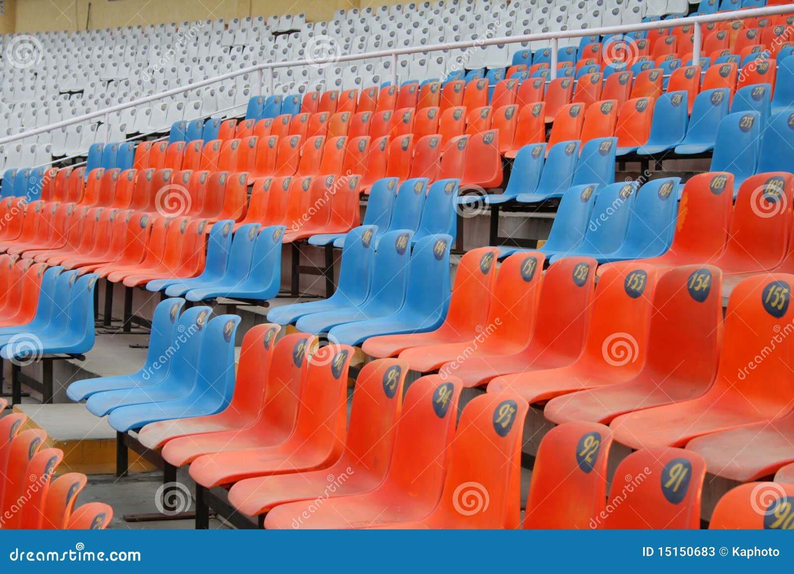 Sitting Arrangement at Stadium Stock Image - Image of seats, colorful ...