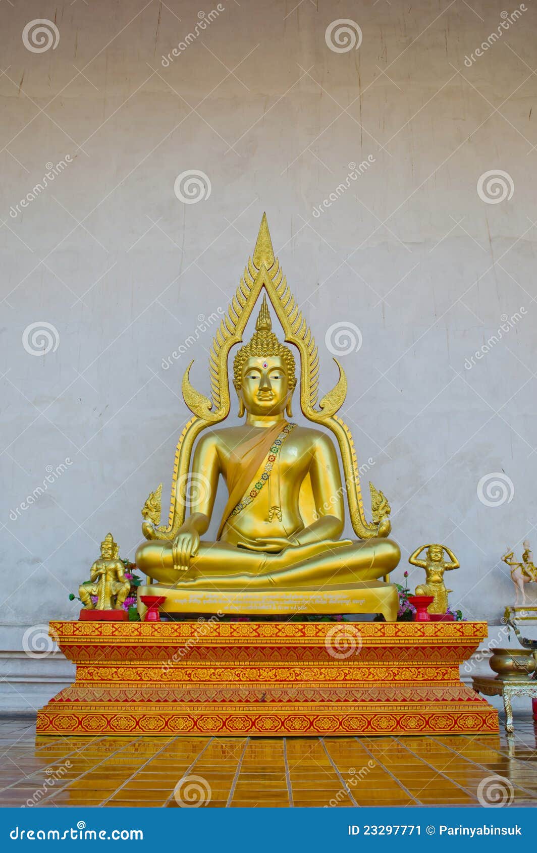 Sitting Buddha Image in Temple,Thailand Stock Image - Image of asia ...