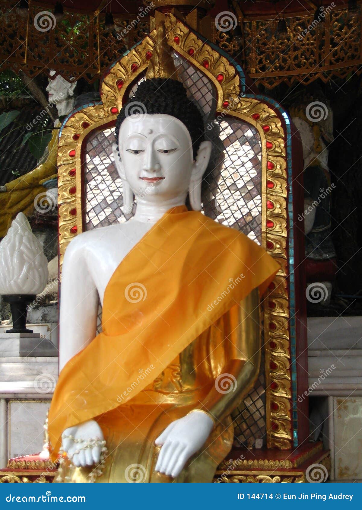 Sitting Buddha (Thailand) stock photo. Image of rajvoravihara - 144714
