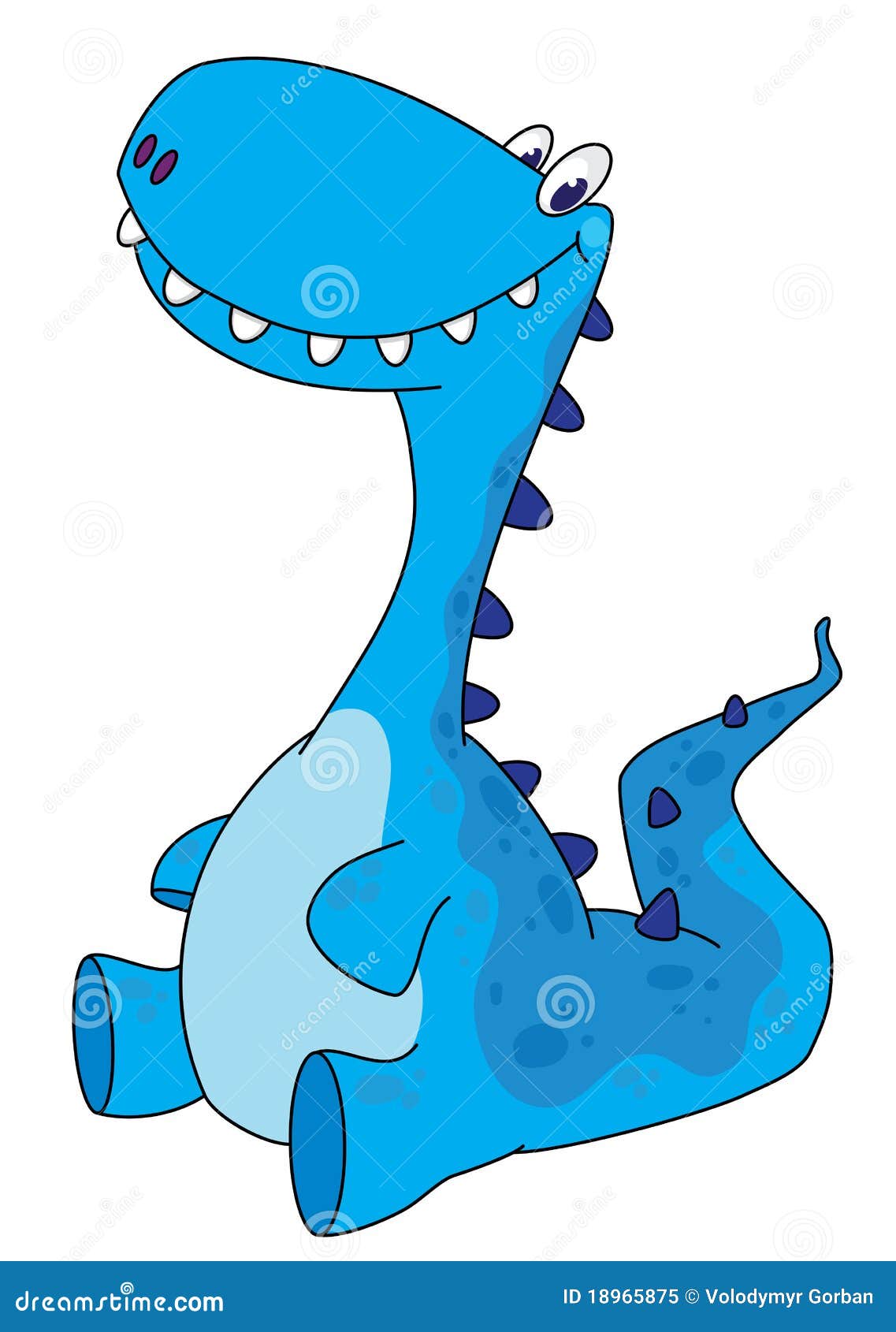 Sitting dinosaur stock vector. Illustration of dangerous - 18965875