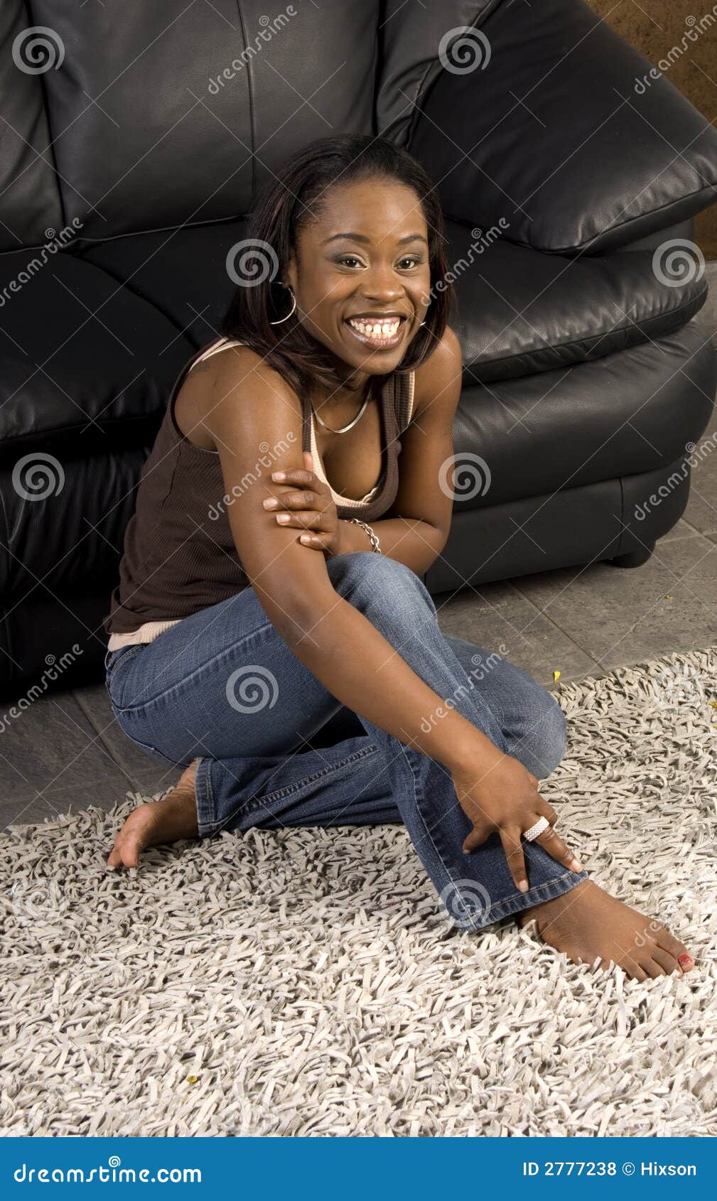 Sitting on Floor stock photo. Image of fashion, american - 2777238