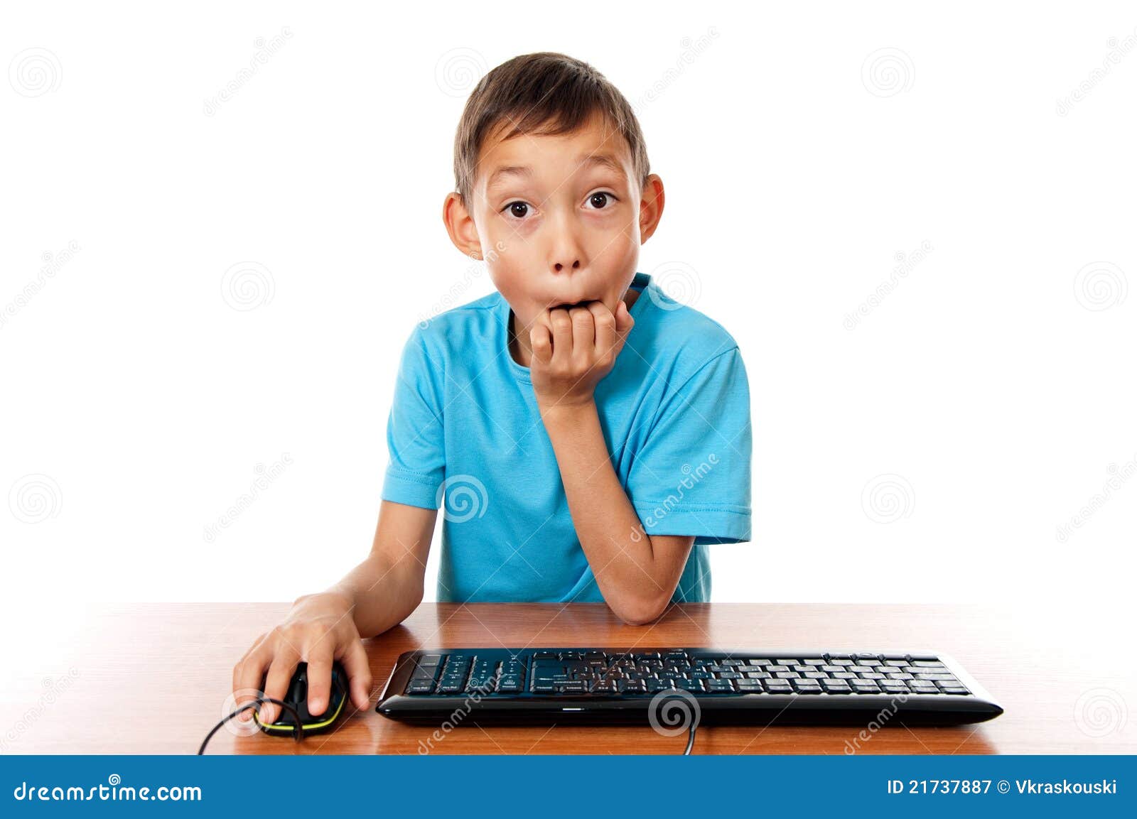 Sitting in Front of Computer Stock Image - Image of person, modern ...