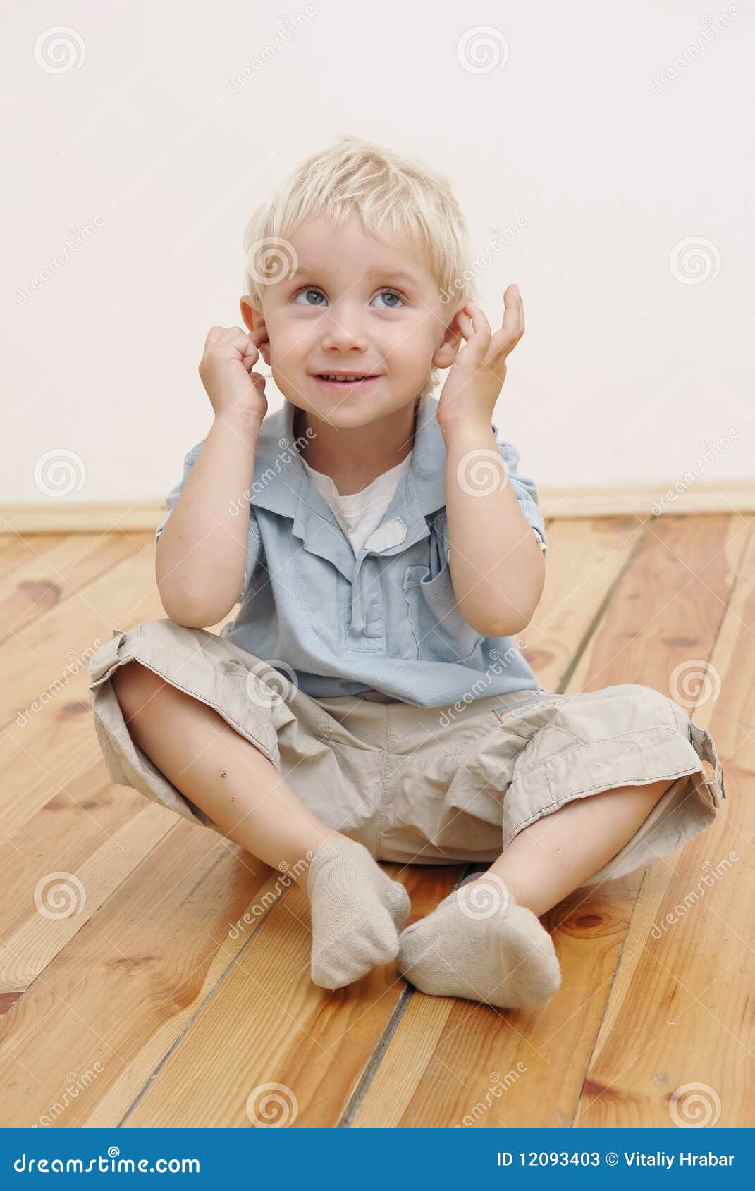 Sitting little boy stock image. Image of little, year - 12093403