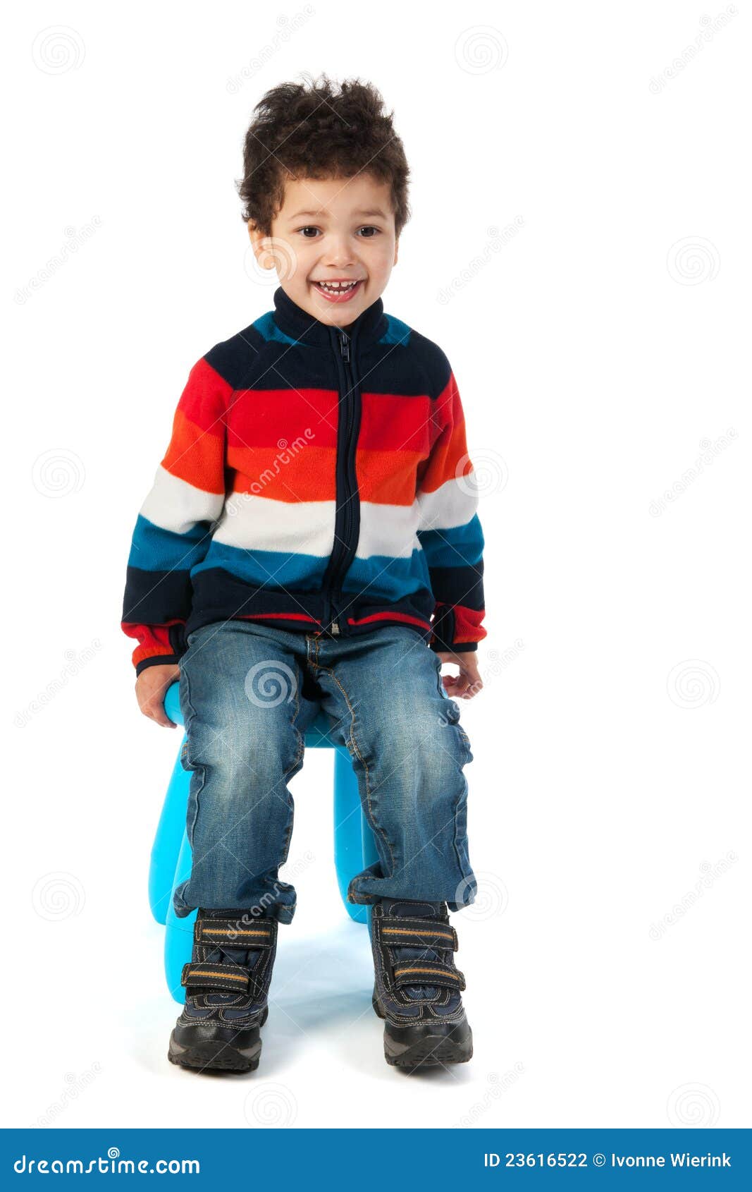 Sitting little boy stock photo. Image of healthy, stool - 23616522