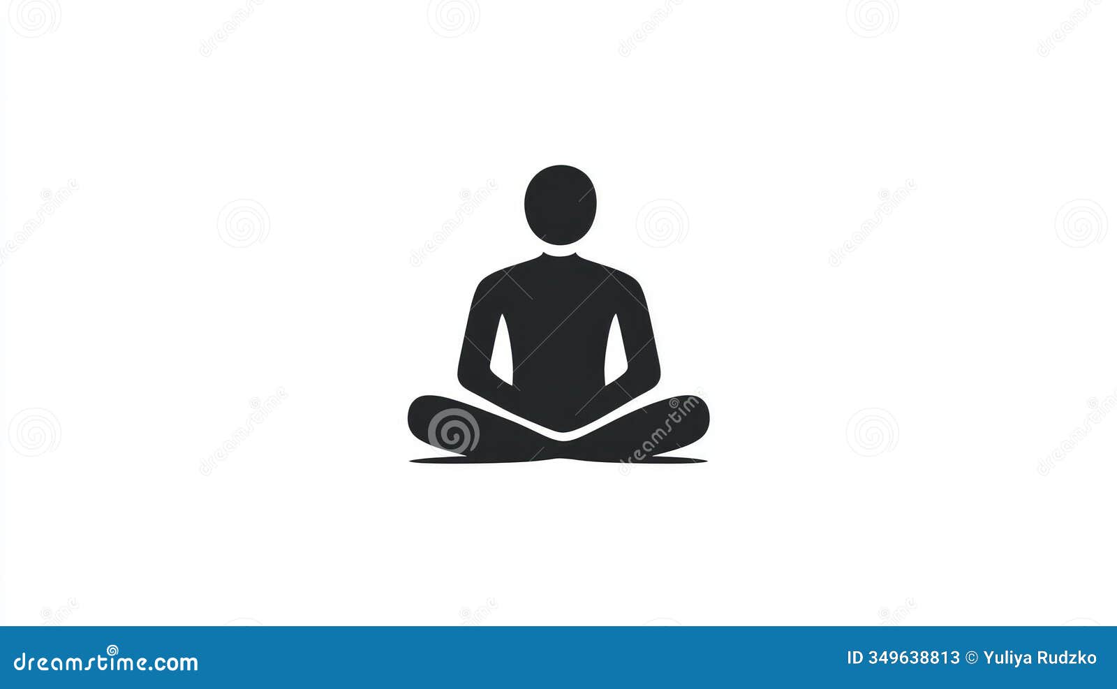 Sitting Man Icon - Isolated Stickman Pictogram for User Interfaces, Web ...