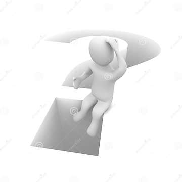 Sitting Man and Question Mark Stock Illustration - Illustration of ...
