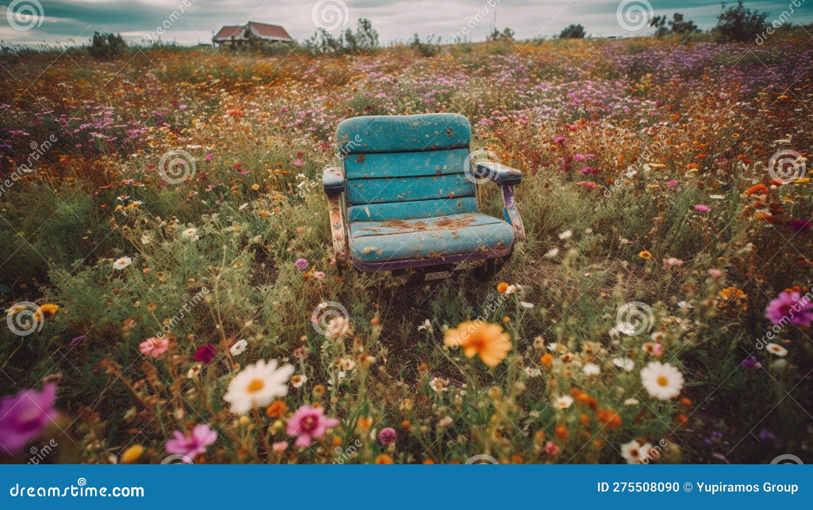 Sitting in an Old Chair, Enjoying Nature Generated by AI Stock Photo ...