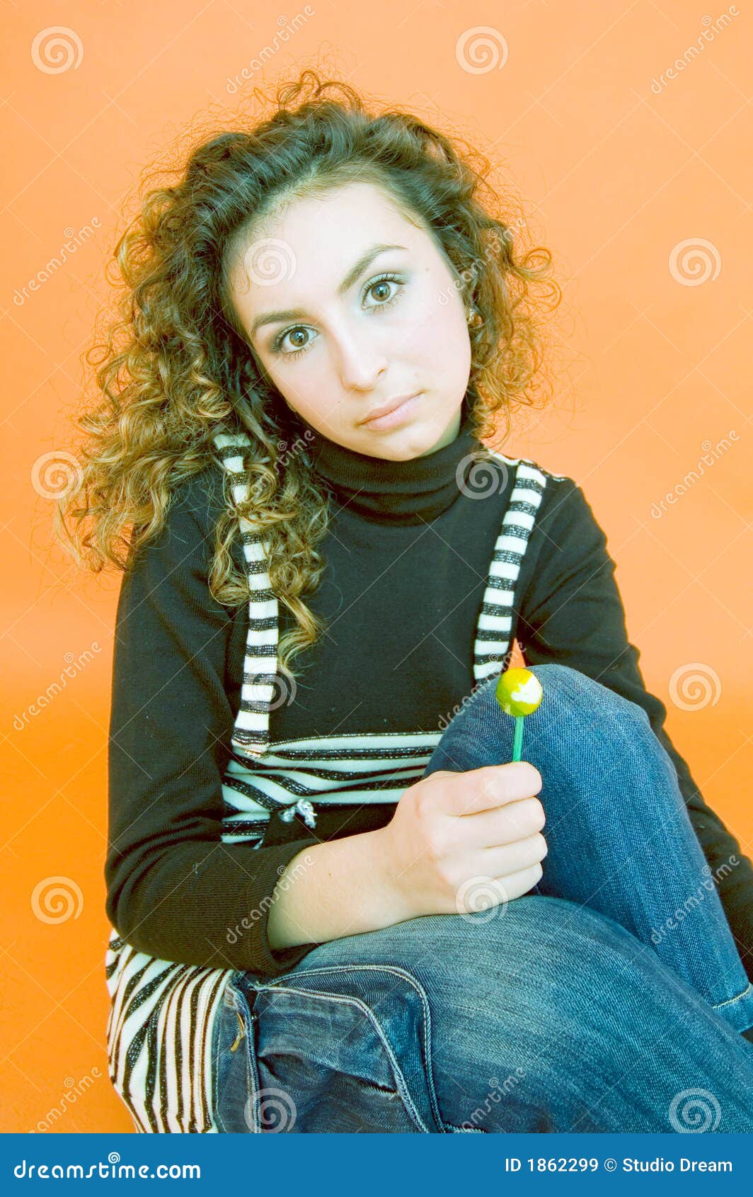 Sitting pretty. stock image. Image of attitude, female - 1862299