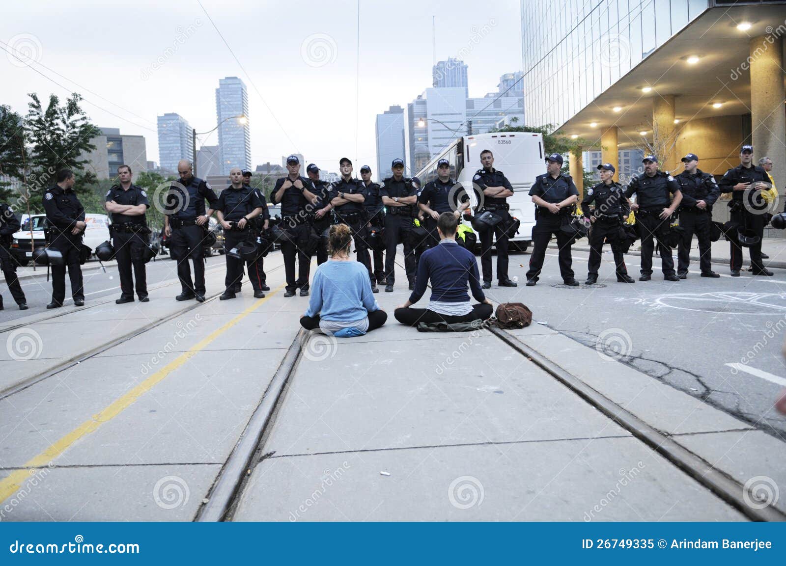 Sitting protesters. editorial image. Image of close, group - 26749335