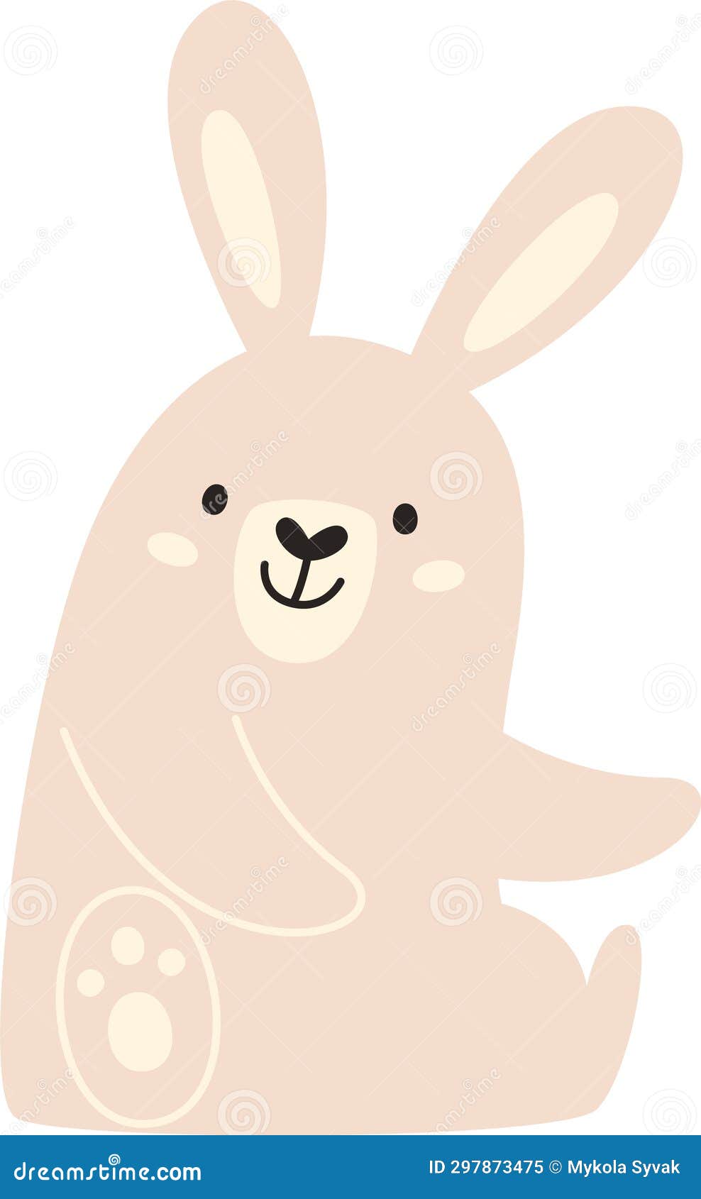 Sitting Rabbit Animal stock illustration. Illustration of collection ...