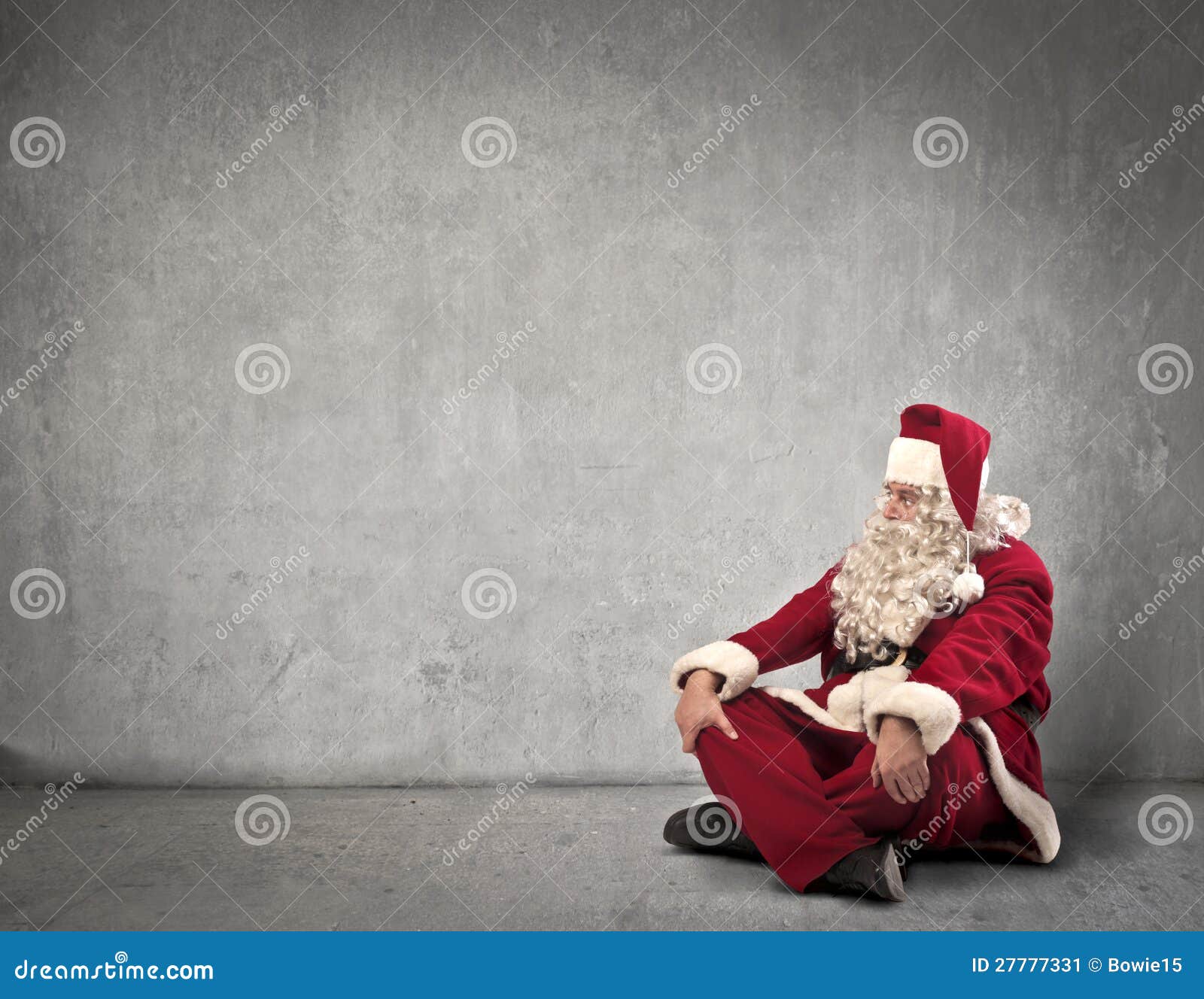 Sitting Santa Claus stock image. Image of sitting, white - 27777331