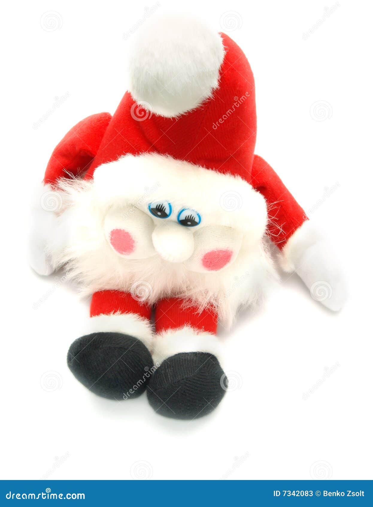 Sitting Santa Claus Decoration Toy Stock Image - Image of advent ...