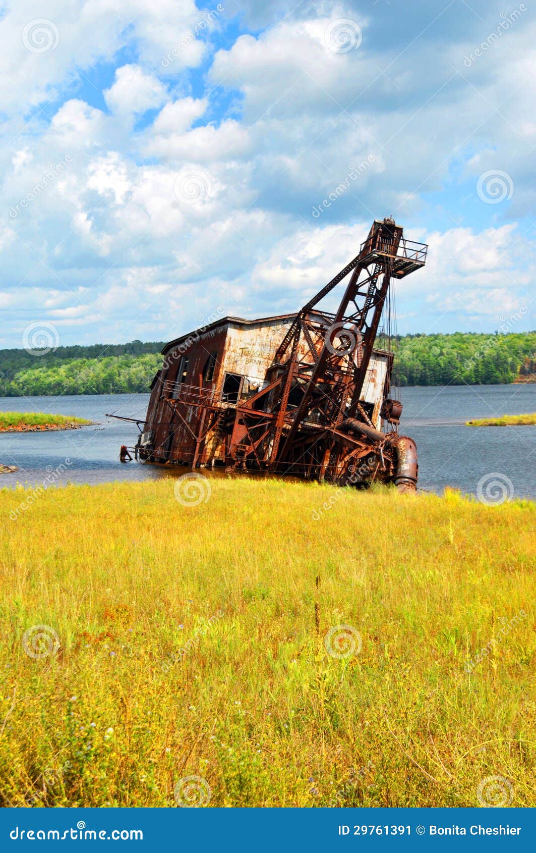 Abandoned Dredge stock image. Image of tools, industry - 29761391