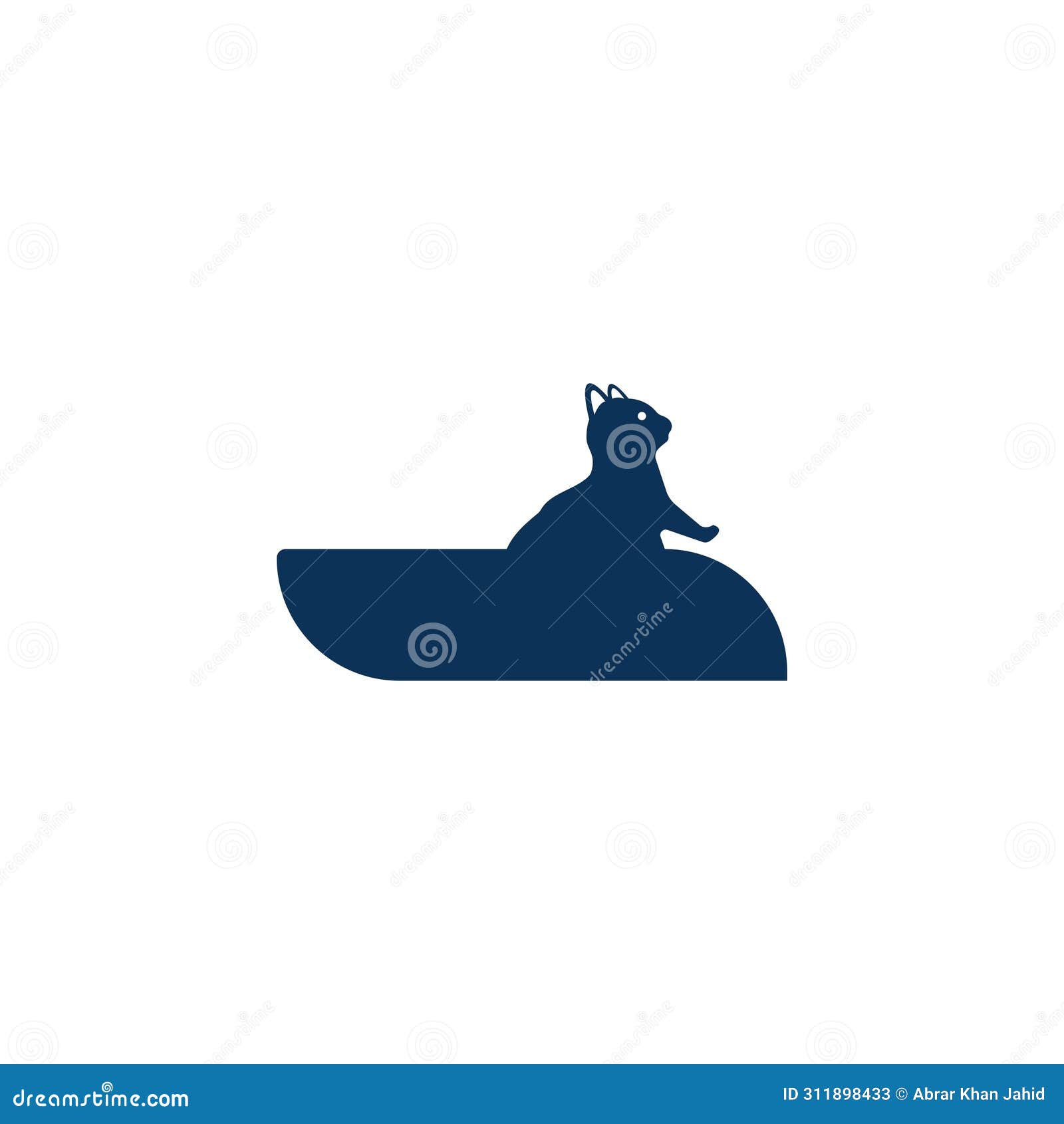 Sitting, Standing, Running Cat Animal Logo Stock Vector - Illustration ...