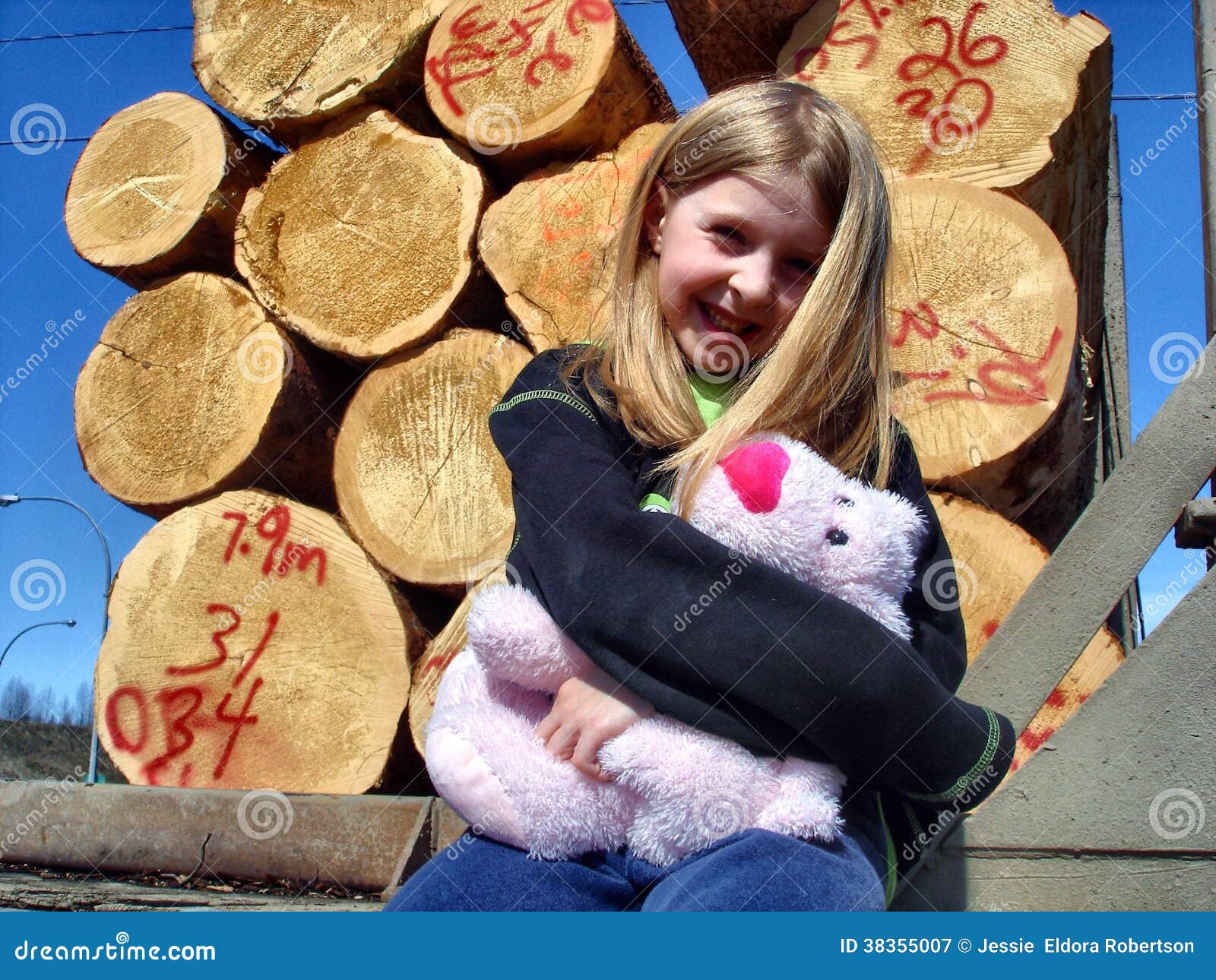 Sitting with stuffy stock image. Image of pink, graded - 38355007
