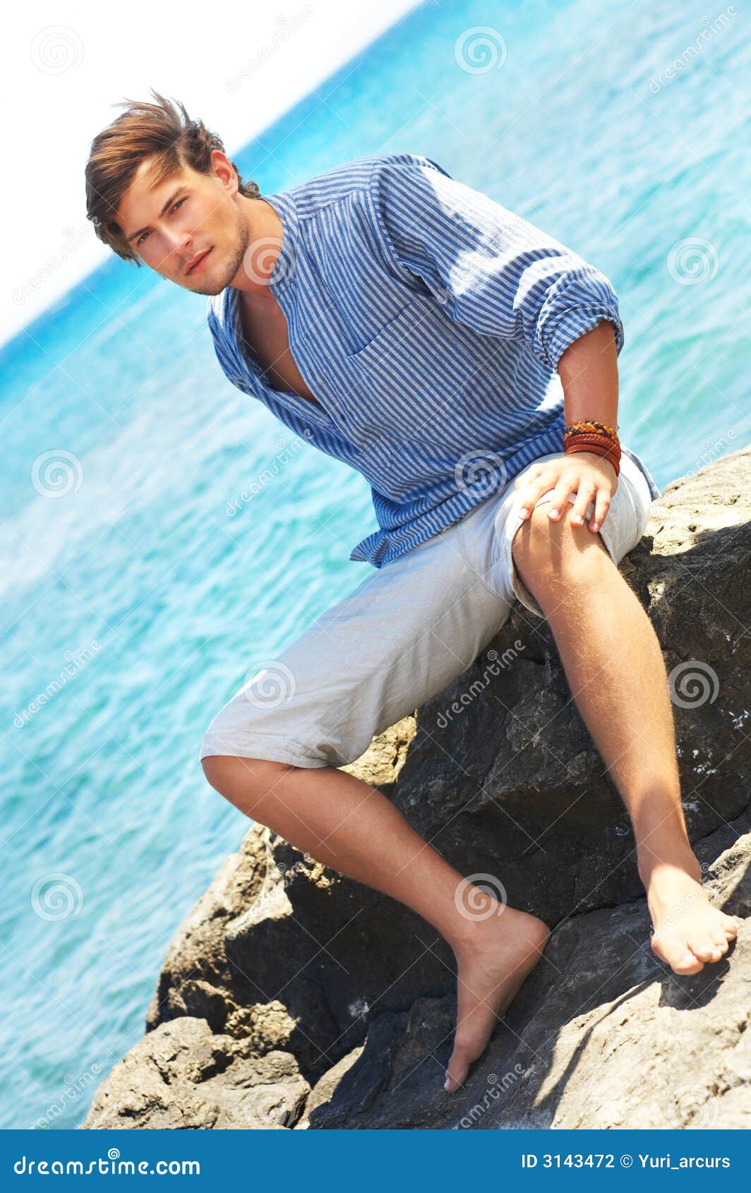 Sitting in the sun stock photo. Image of peace, attractive - 3143472