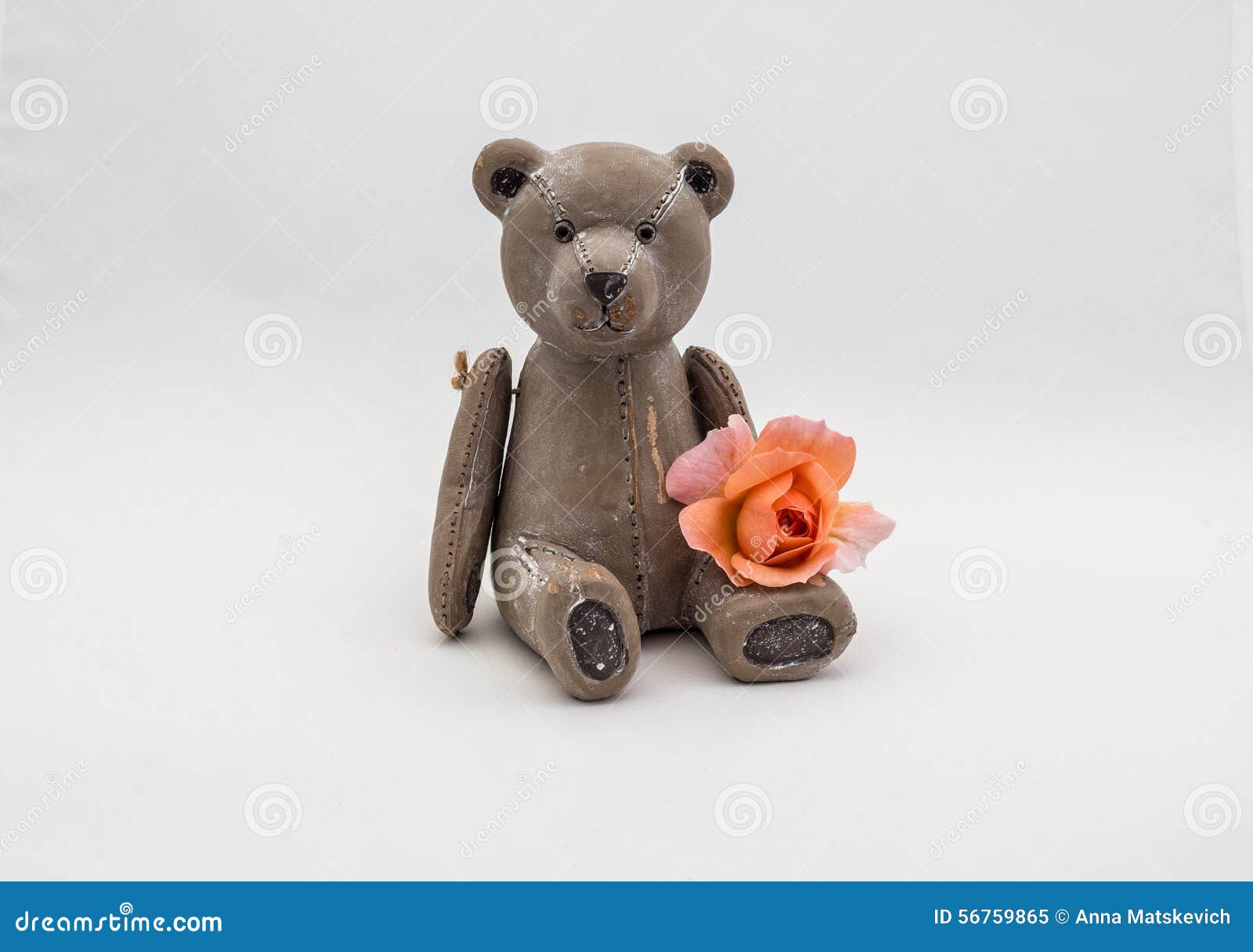 Sitting teddy bear stock image. Image of sitting, animal - 56759865