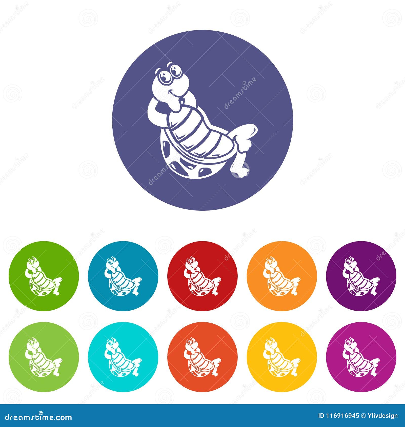 Sitting Turtle Icon, Simple Style Stock Vector - Illustration of ...