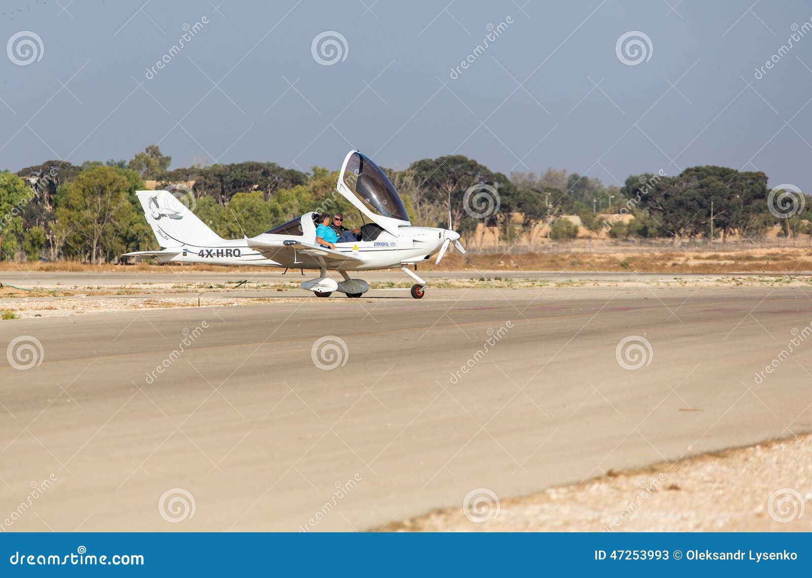 Sitting Two People in Plane Editorial Stock Photo - Image of grass ...