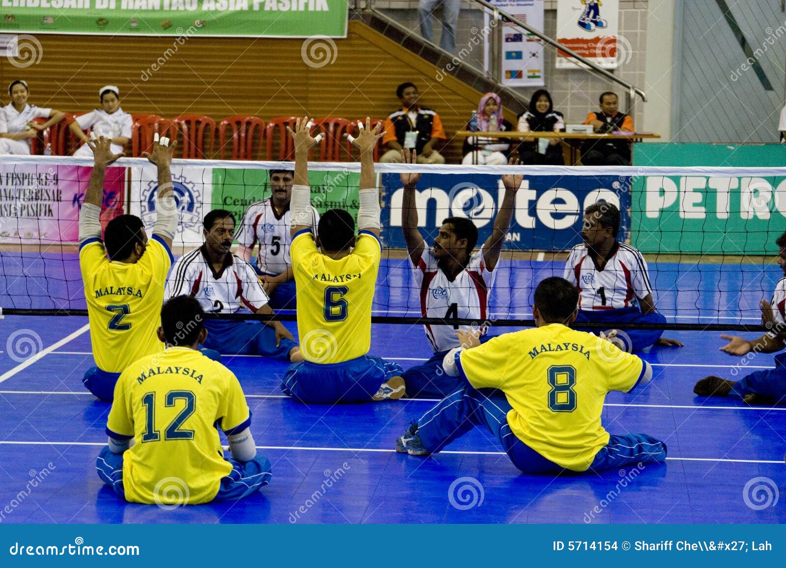 Sitting Volleyball for the Disabled Editorial Stock Image - Image of ...