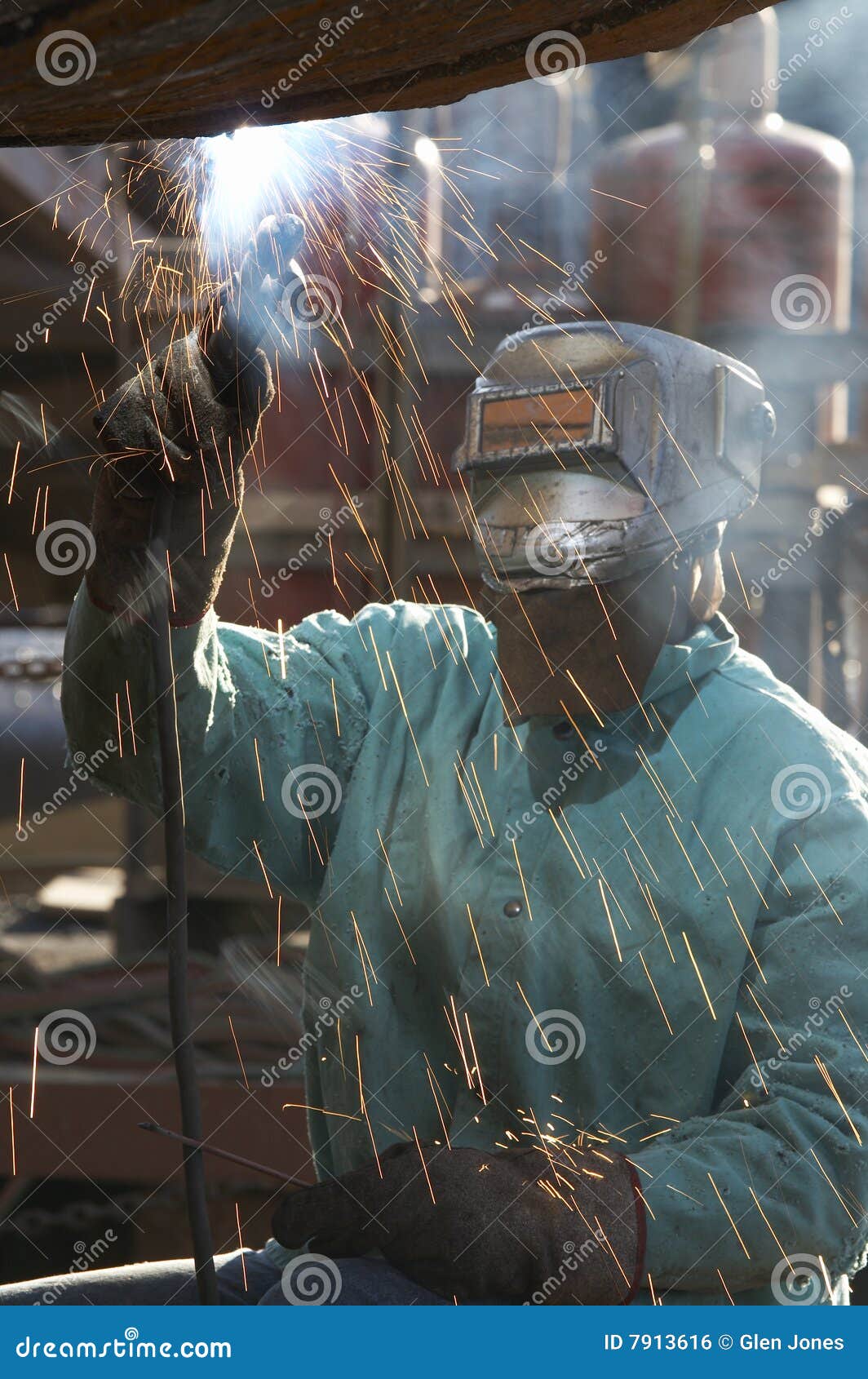 Sitting weld stock photo. Image of work, light, safety - 7913616