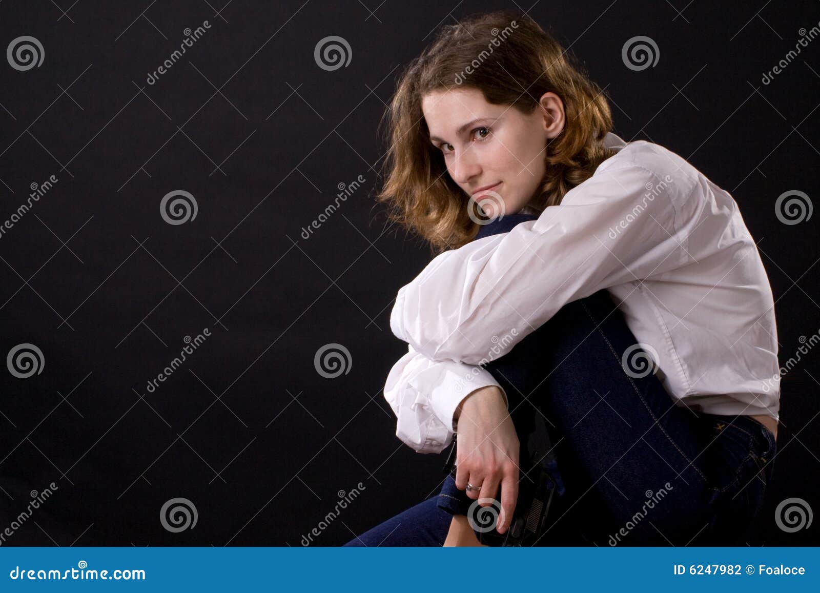 Sitting Woman Picture. Image: 6247982