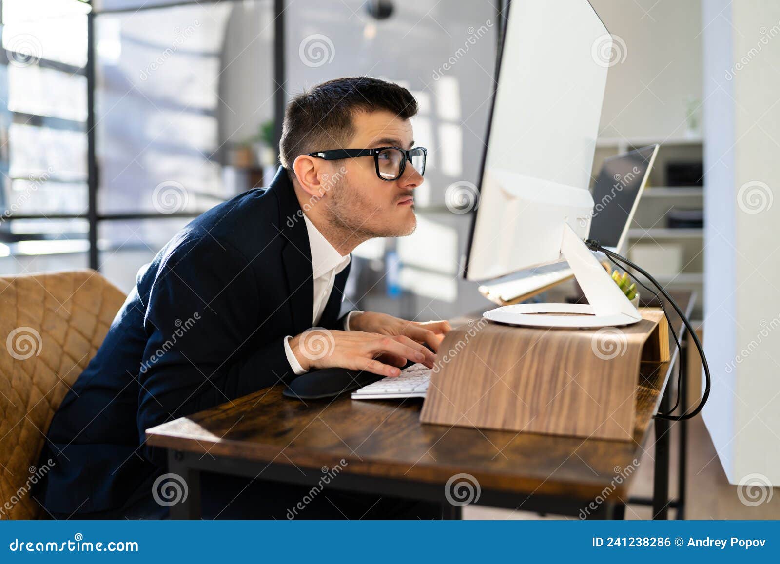 Sitting in Wrong Bad Posture Stock Photo - Image of young, chair: 241238286