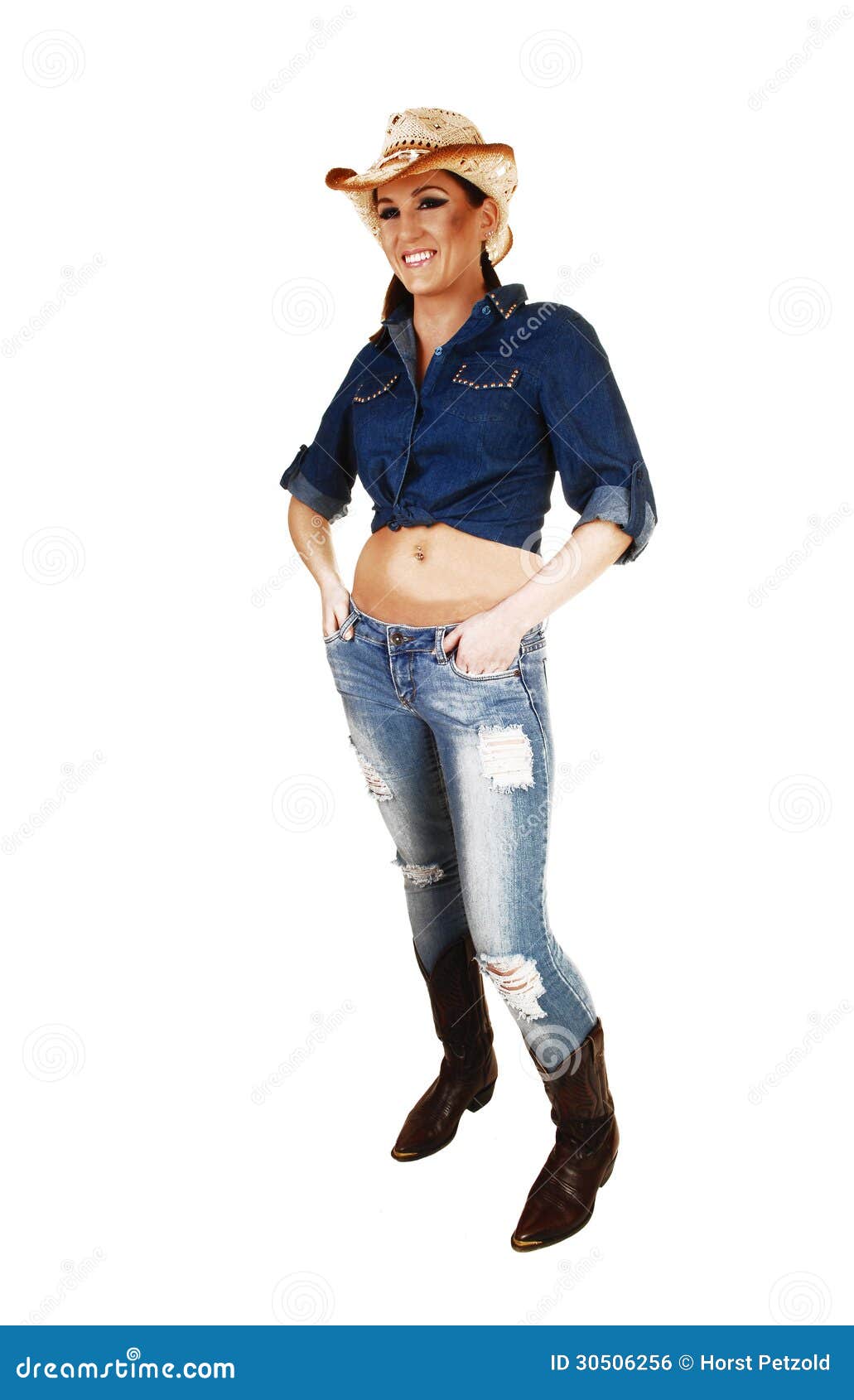 Situación de la vaquera. foto de archivo. Imagen de persona - 30506256