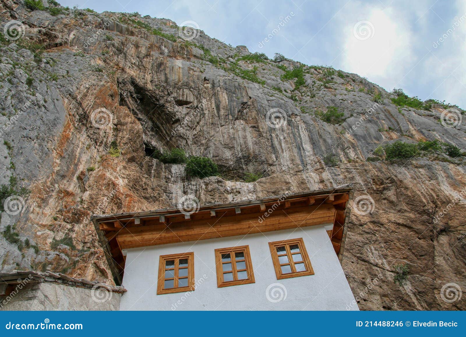 Situated Below a Massive Cliff at the Source of the Buna River, Blagaj ...