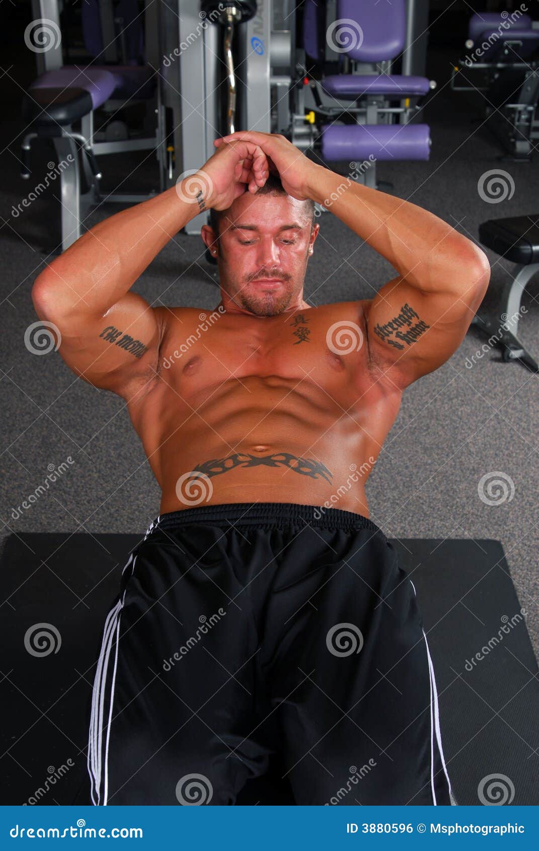 Situps stock photo. Image of biceps, exercise, workout - 3880596