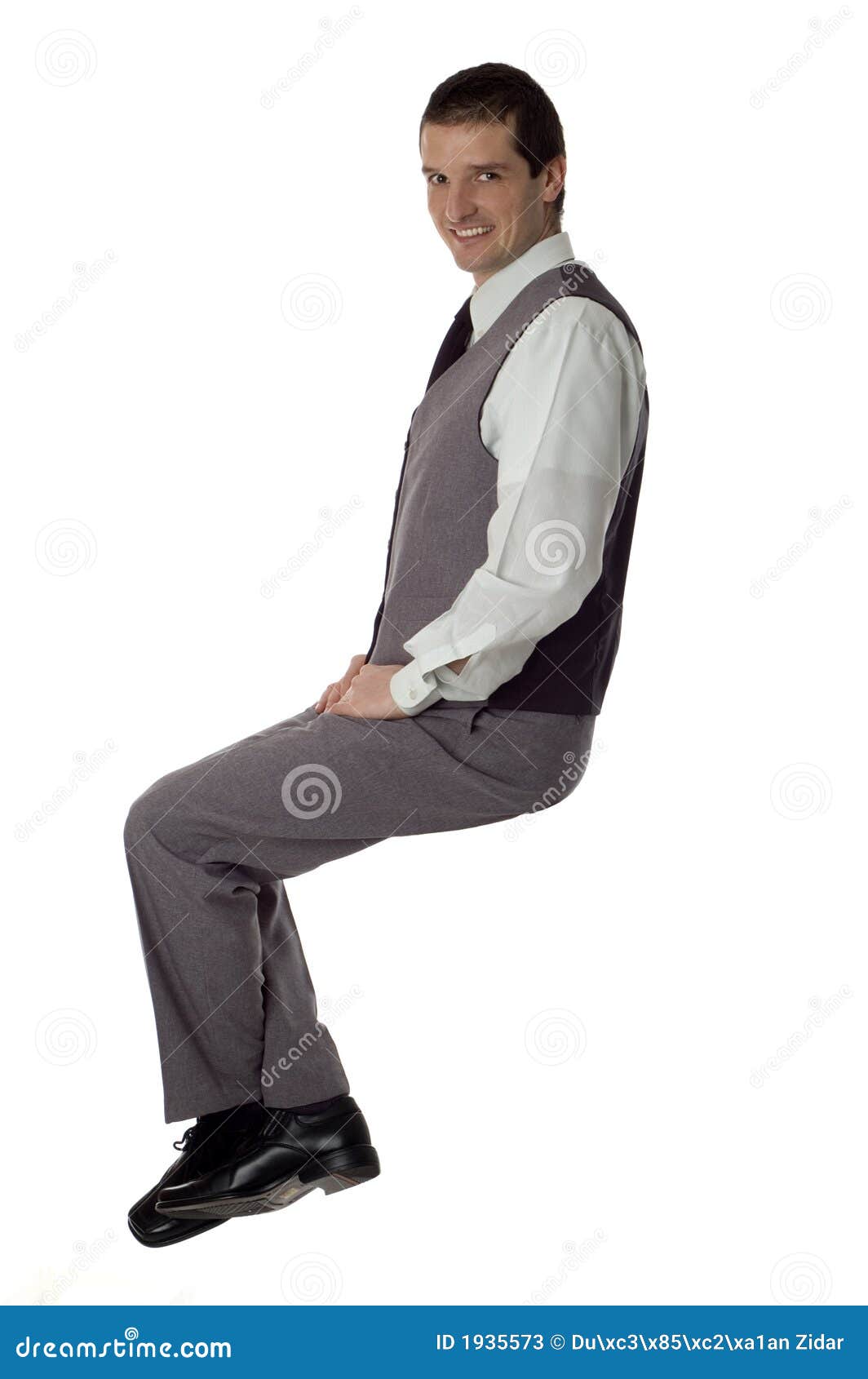 Sitzen stockbild. Bild von person, hintergrund, studio - 1935573