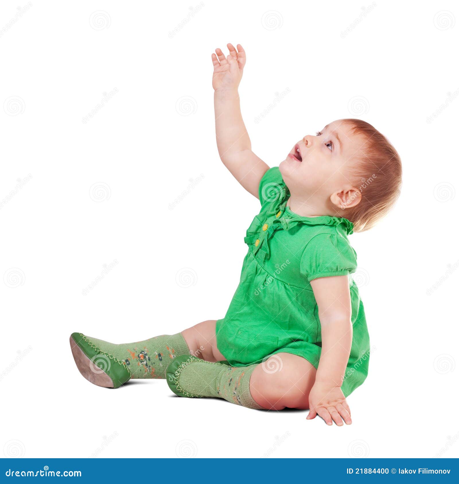 Sitzendes Kleinkind stockfoto. Bild von nett, gesund - 21884400