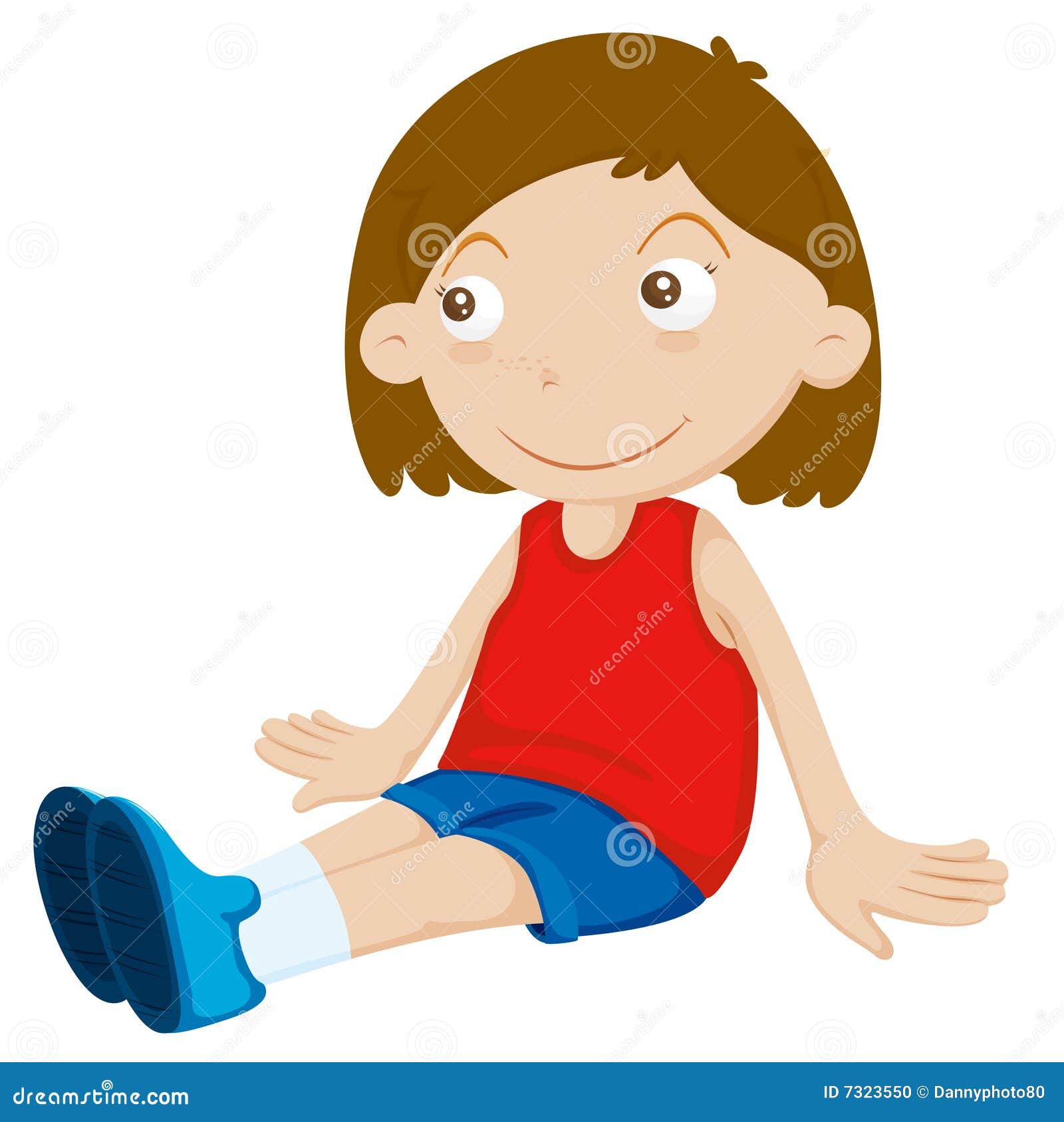 Sitzendes Kind Stock Illustrationen, Vektors, & Klipart – (235 Stock ...