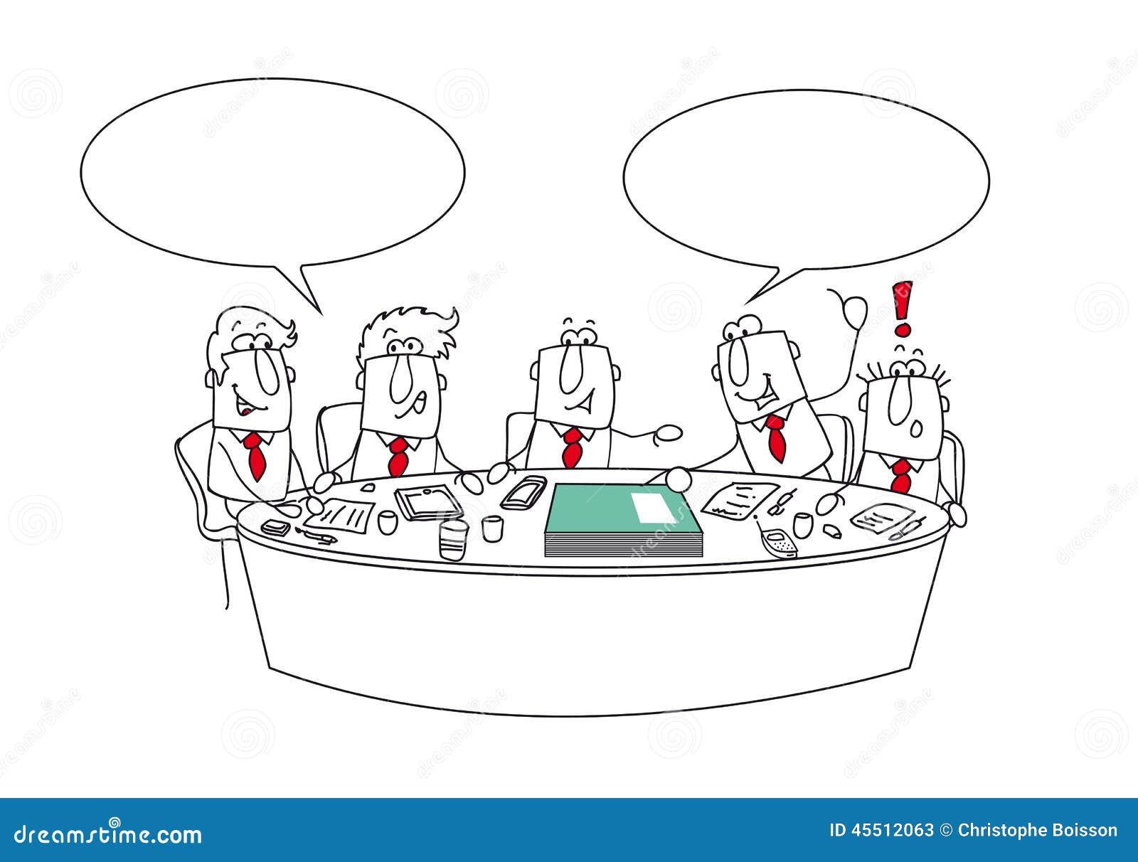 Sitzung vektor abbildung. Illustration von schreibtisch - 45512063