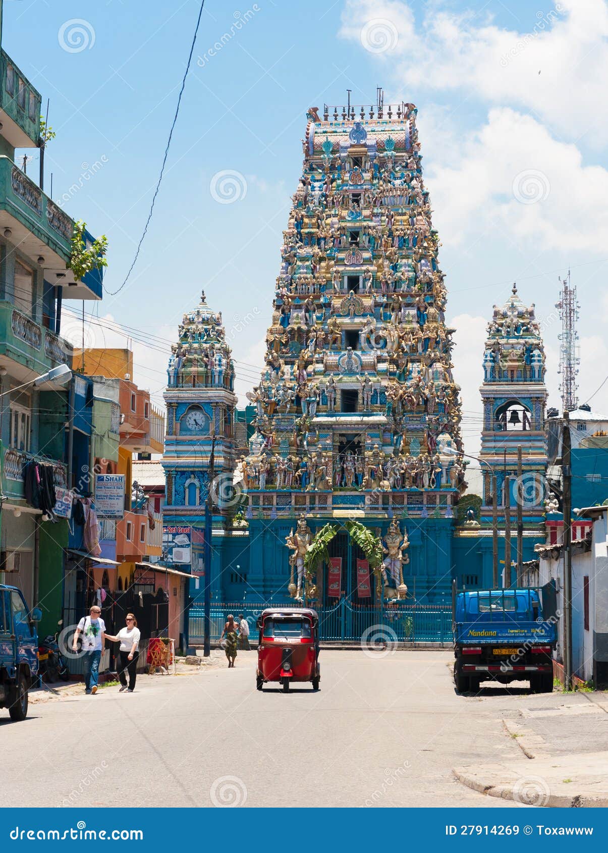 Siva Subramaniya Kovil editorial stock image. Image of lanka - 27914269