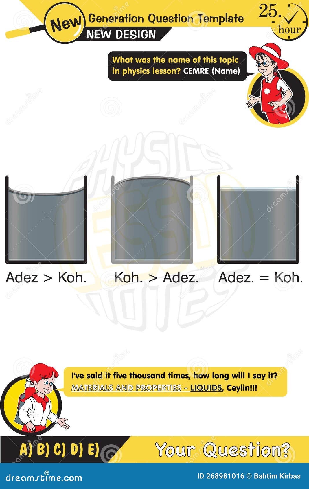 Cohesion And Adhesion Cartoon Vector | CartoonDealer.com #144041033