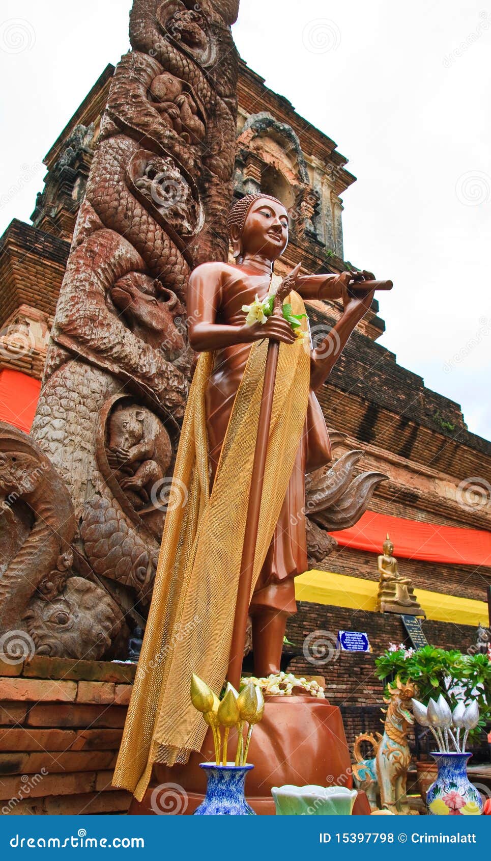 Siwalee monk image stock photo. Image of monument, body - 15397798