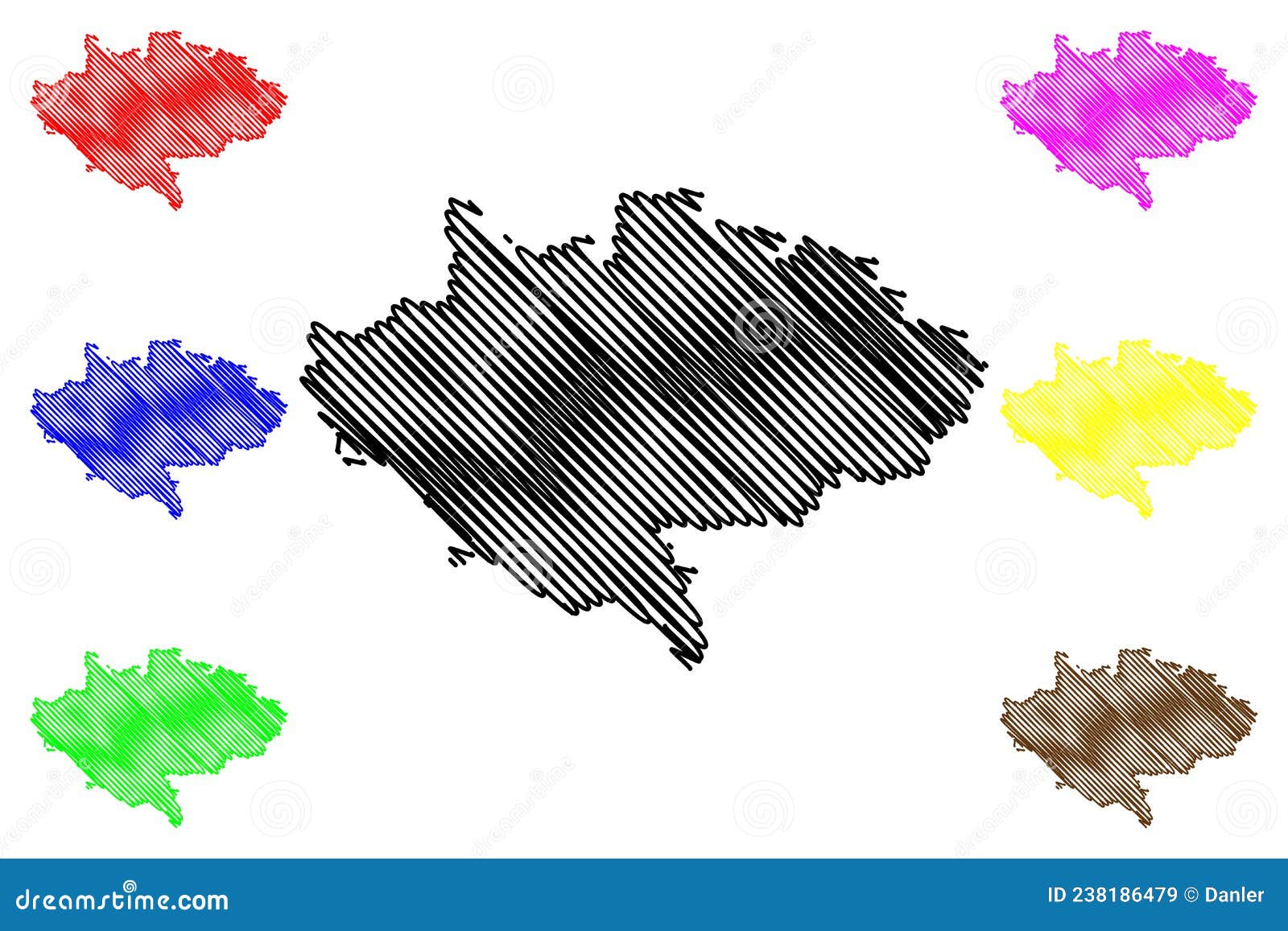 Saran District Bihar State, Division, Republic Of India Map Vector ...