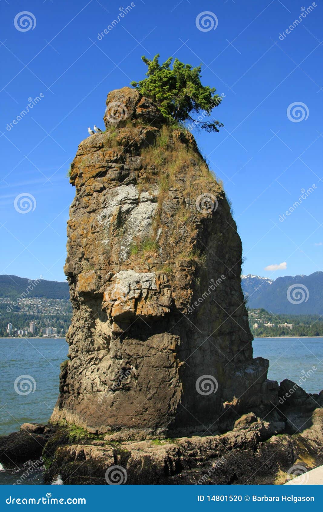 Siwash Rock, Vancouver stock photo. Image of travel, columbia - 14801520
