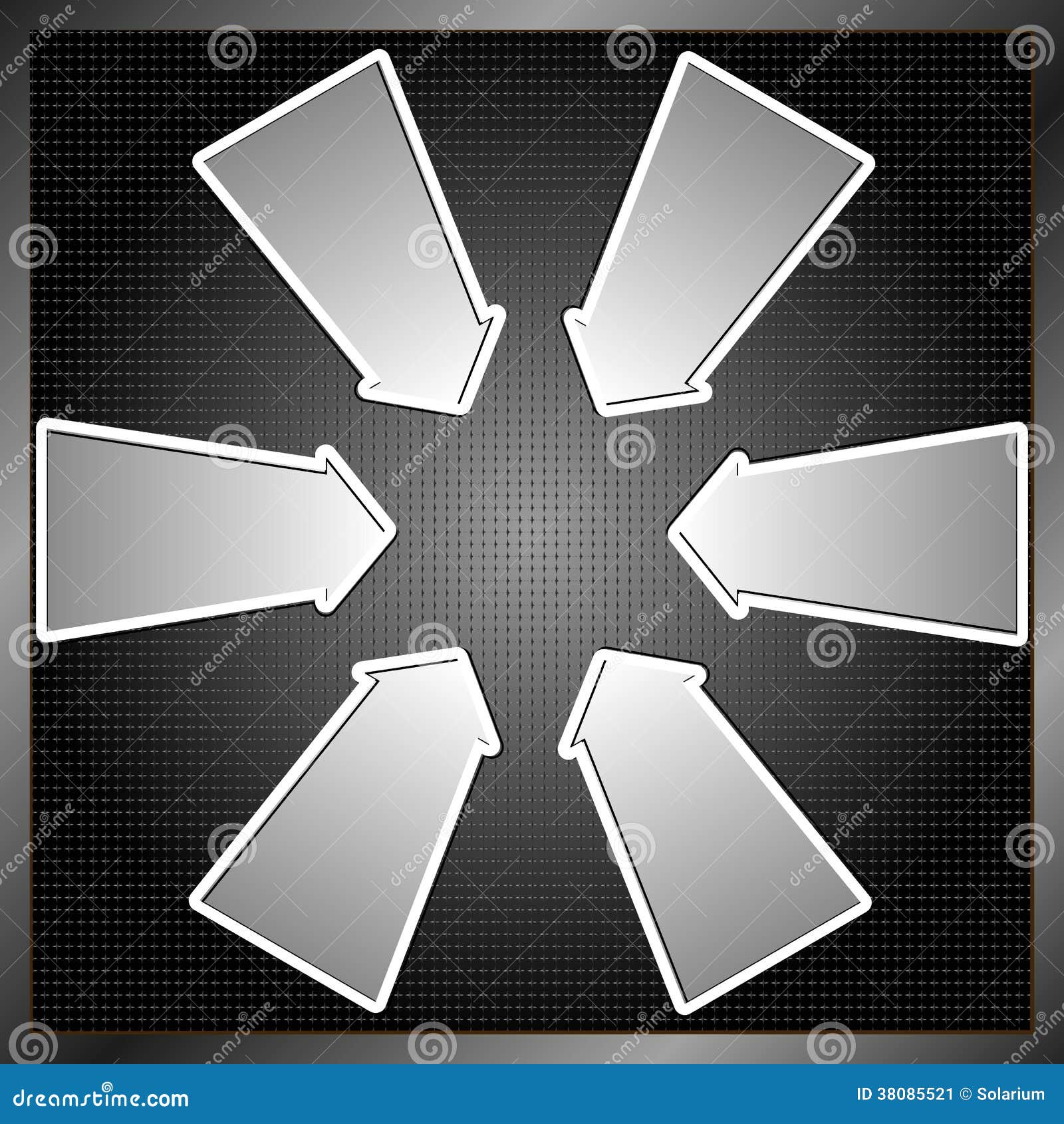 Six arrows stock vector. Illustration of abstract, vector - 38085521