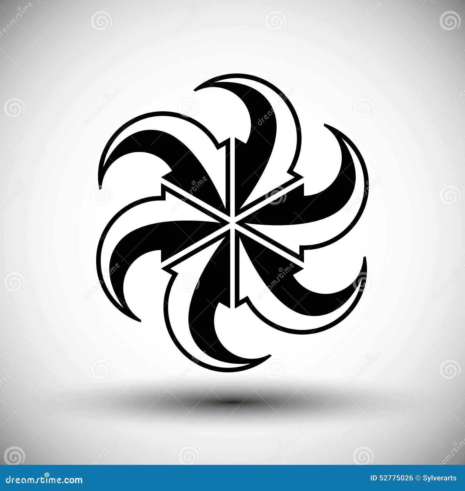 Six Arrows Loop Conceptual Icon, Special Abstract New Idea Vecto Stock ...
