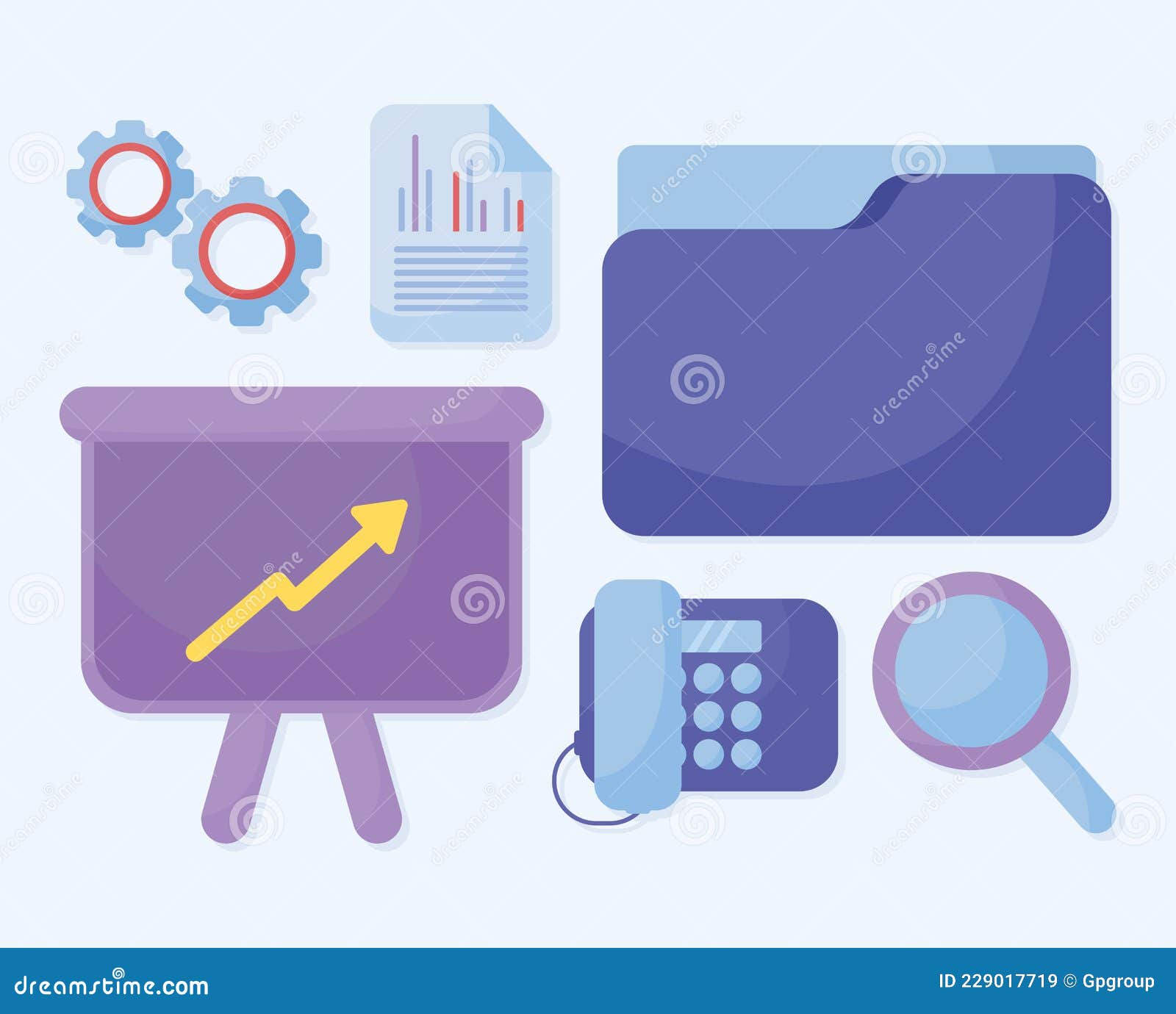 Six audit icons stock vector. Illustration of arrow - 229017719