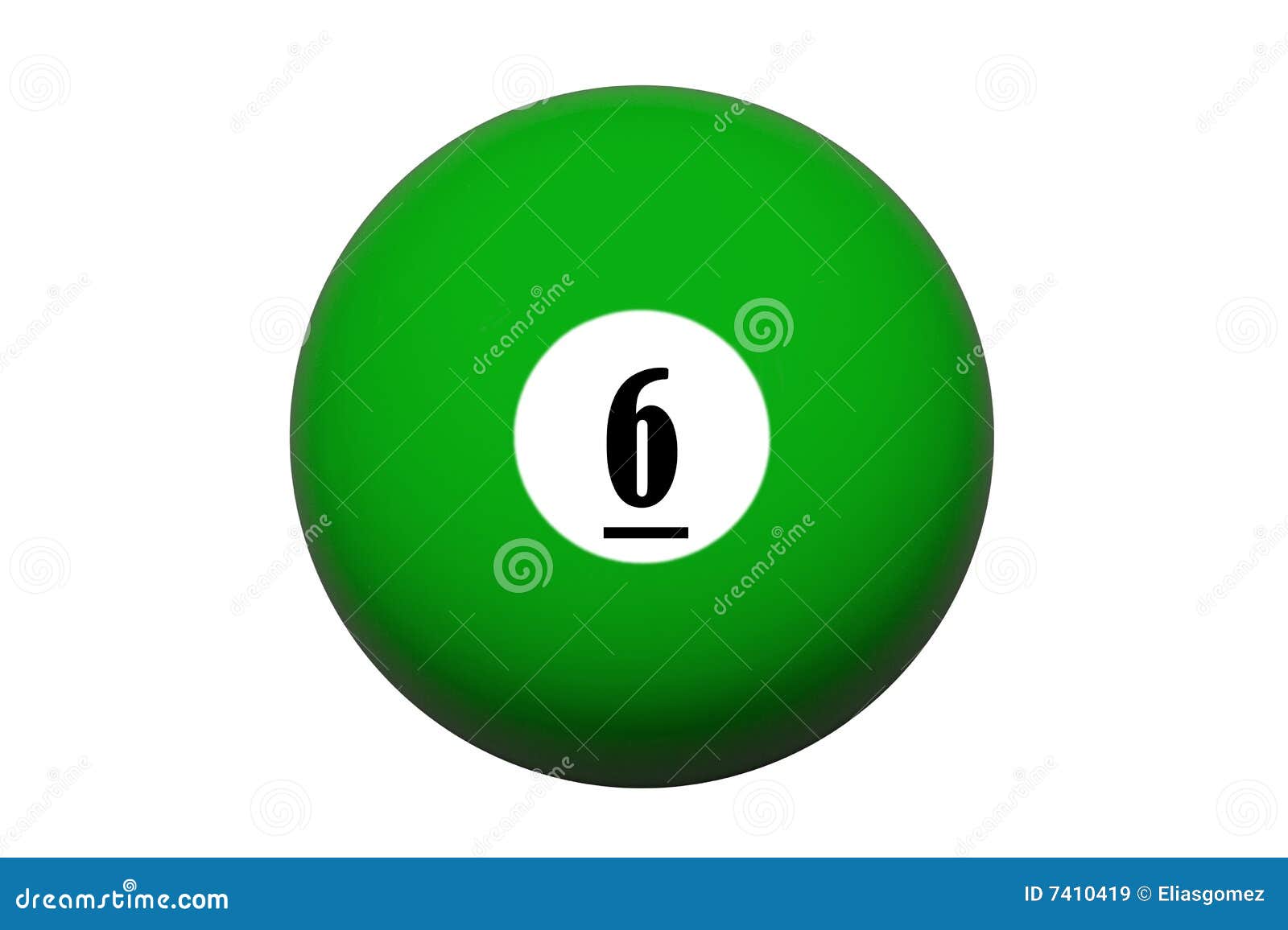 Six Ball stock illustration. Illustration of sport, snooker - 7410419