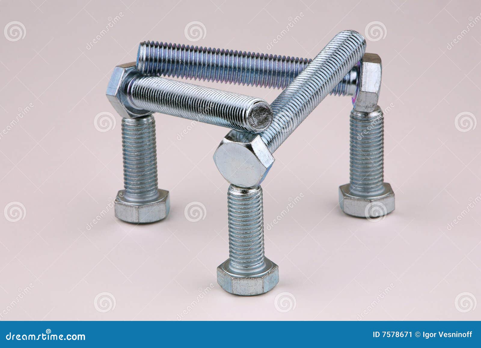Six bolts stock image. Image of external, short, diameter - 7578671