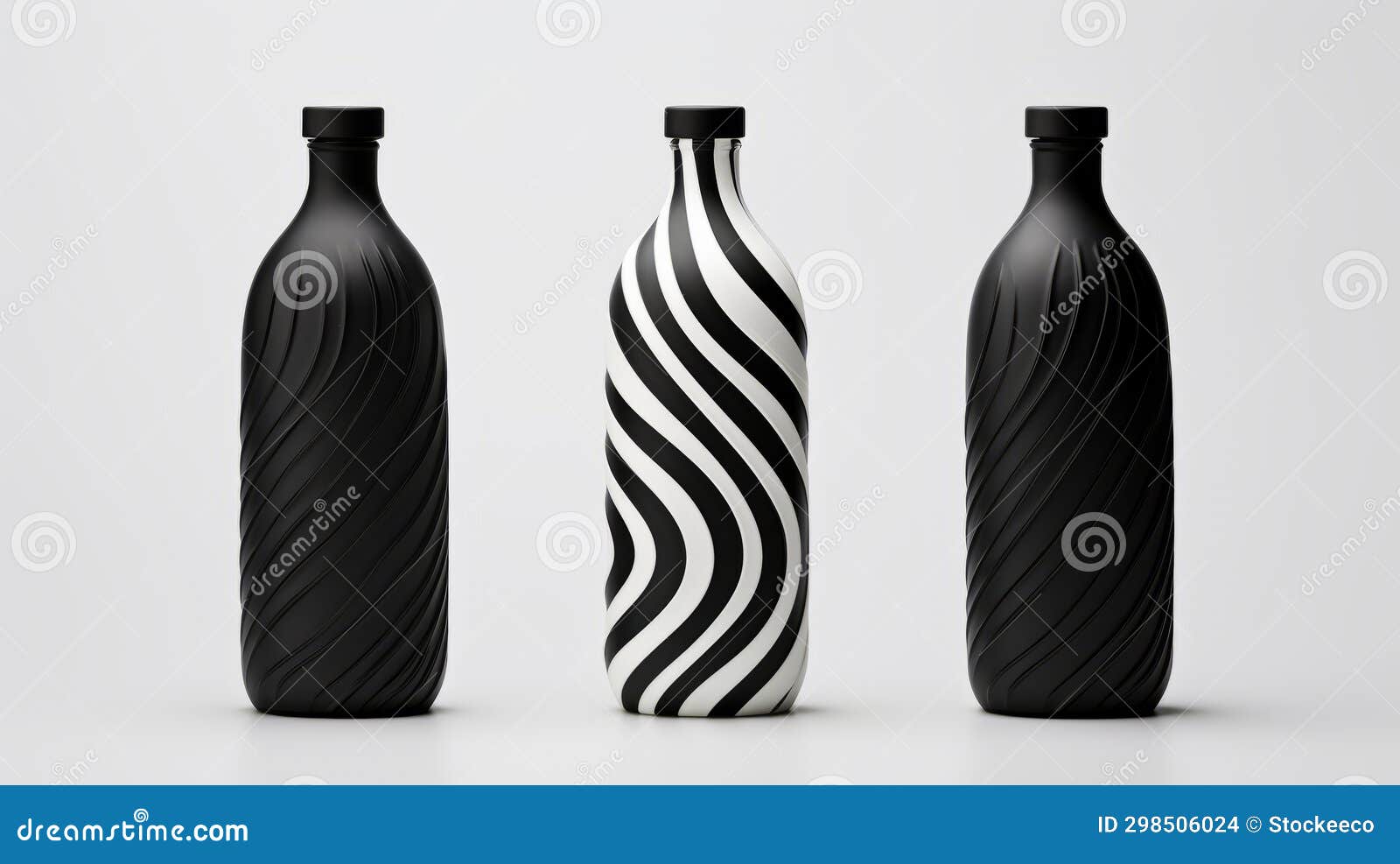 Minimalist Ceramic Bottles with Zebra Design - Bold and Dynamic ...
