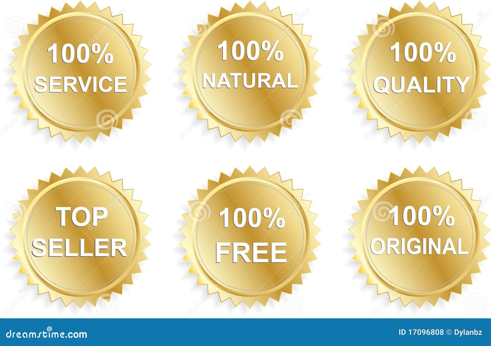 Six Business Promo Stickers Stock Vector - Illustration of design ...