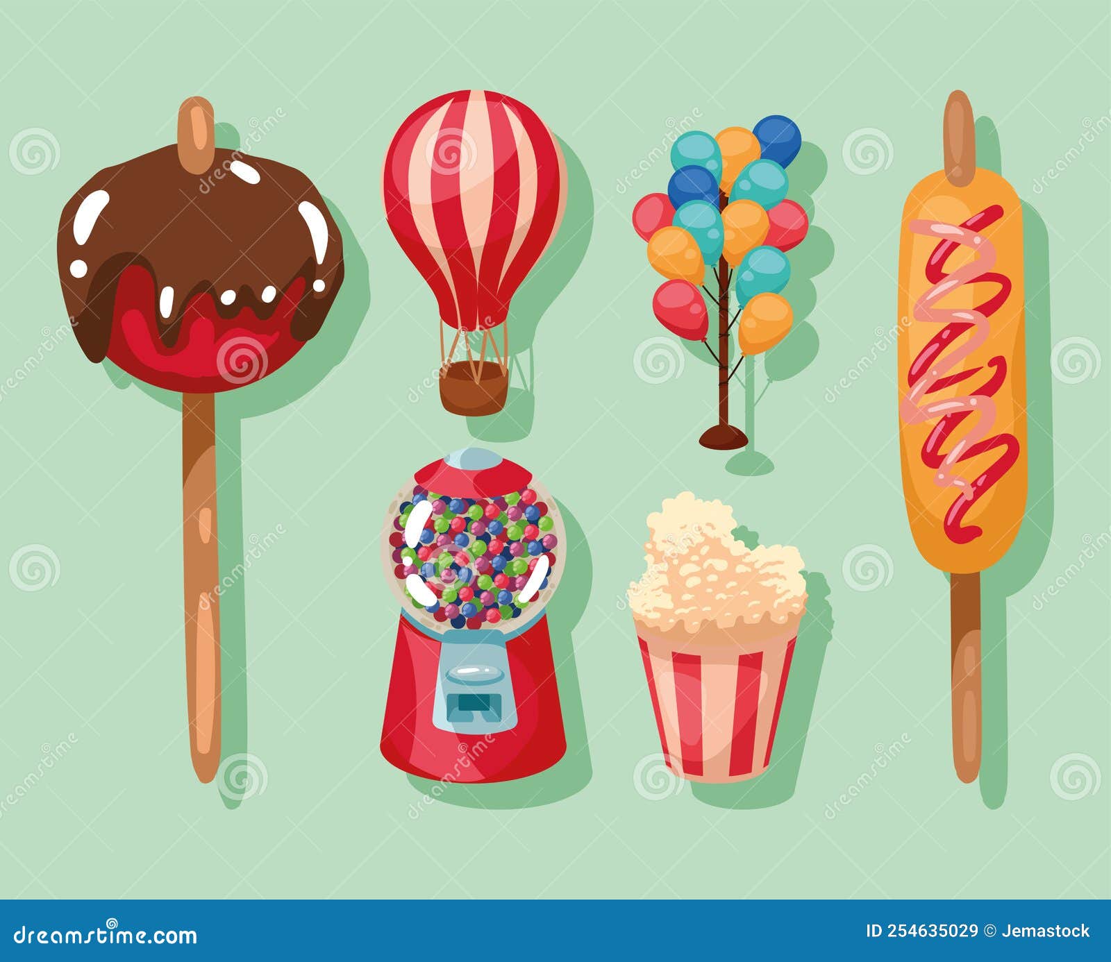 Carnival And Fun Fair Flyer Template. Vector Logo With A Painted Tent ...