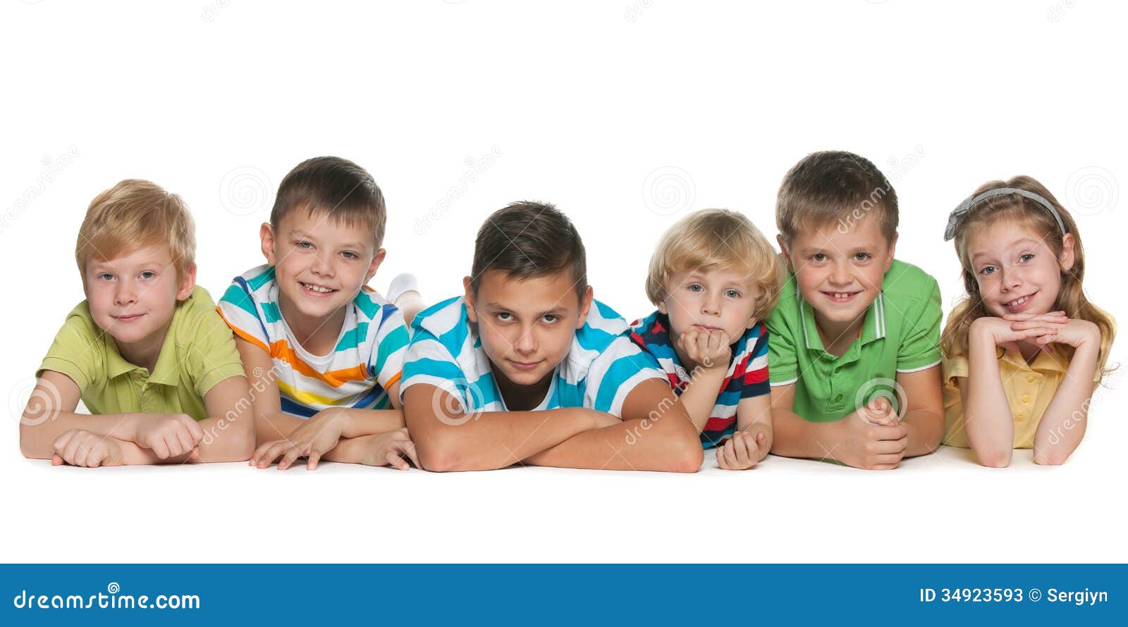Six Children Stock Photos - Image: 34923593